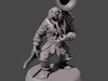 gladiator monkey Banner and Horn free 3D model 3D printable | CGTrader