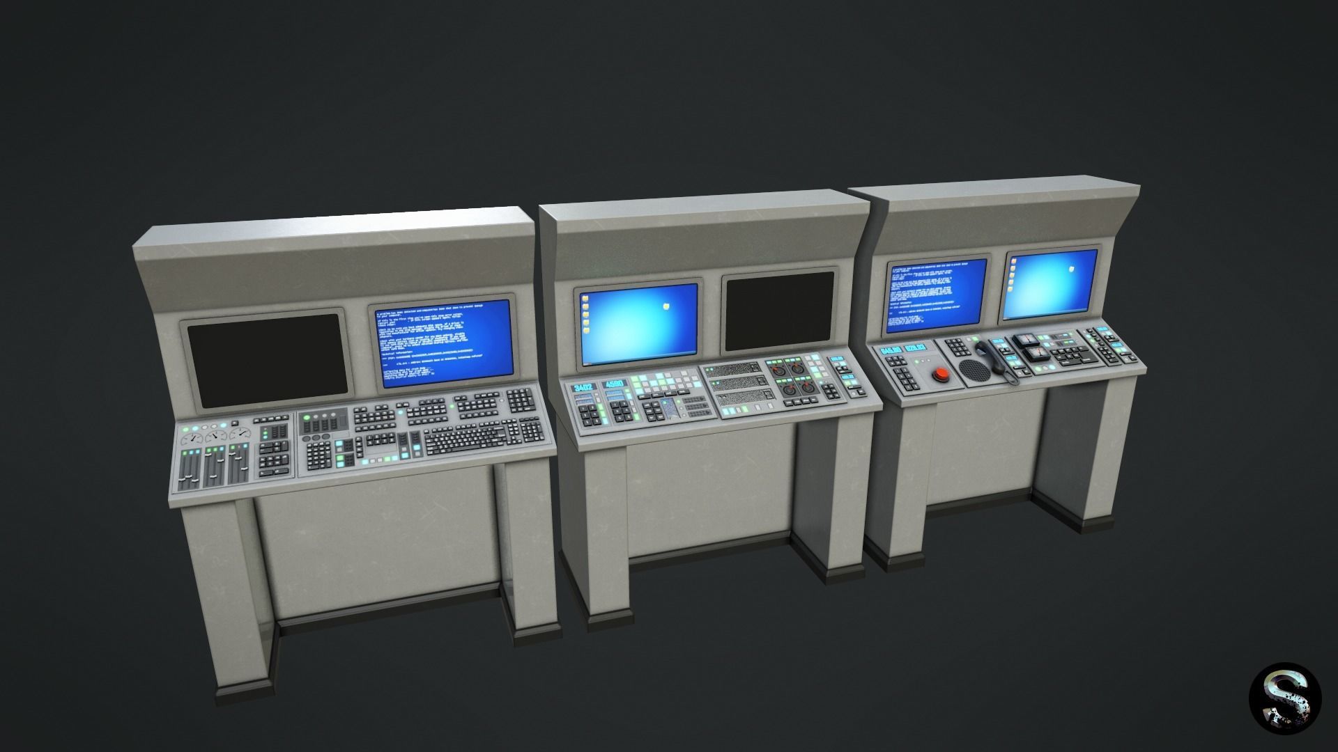 3D model Control Panel VR / AR / low-poly | CGTrader