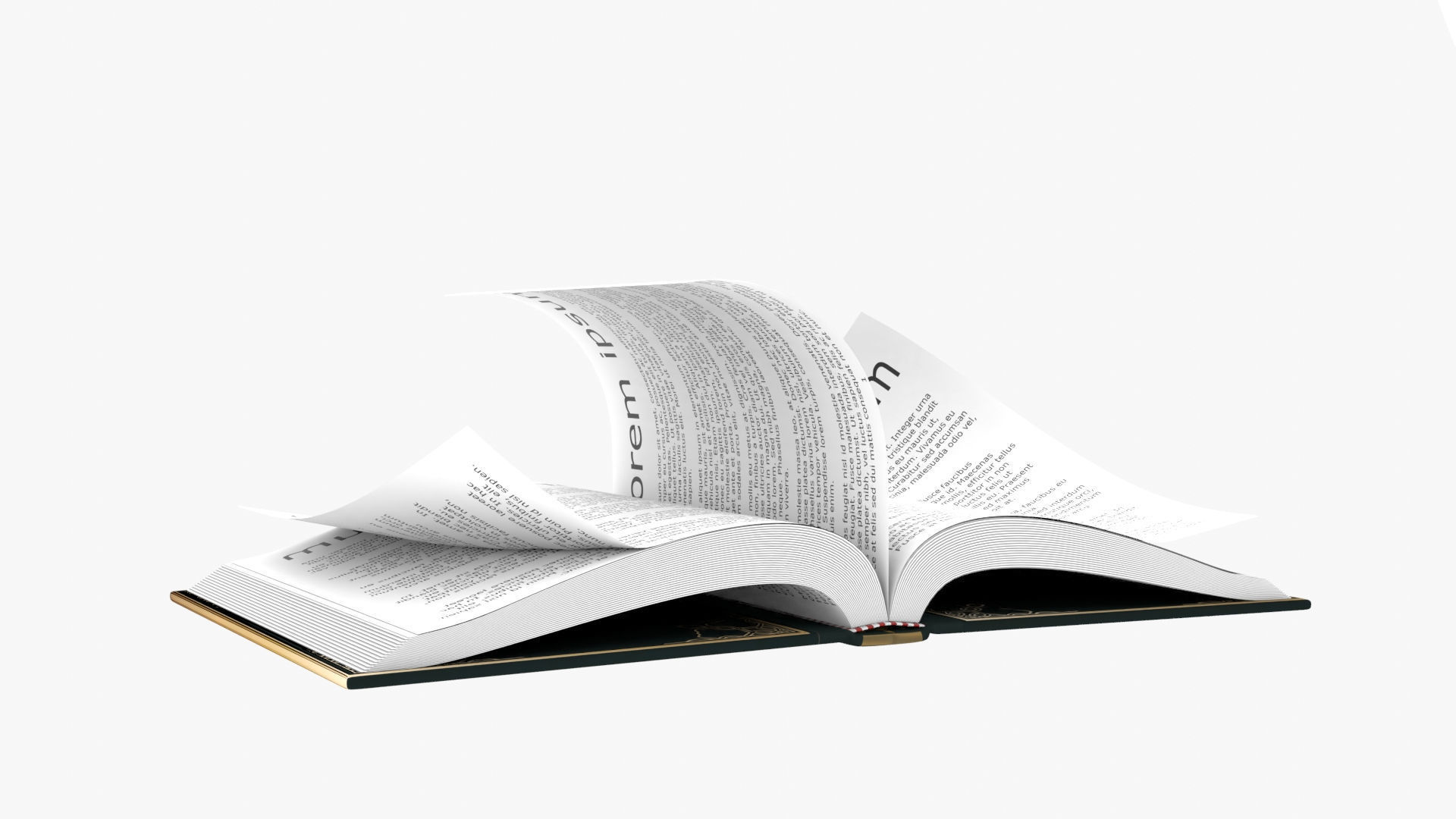 3D model Classic Rigged Book VR / AR / low-poly | CGTrader