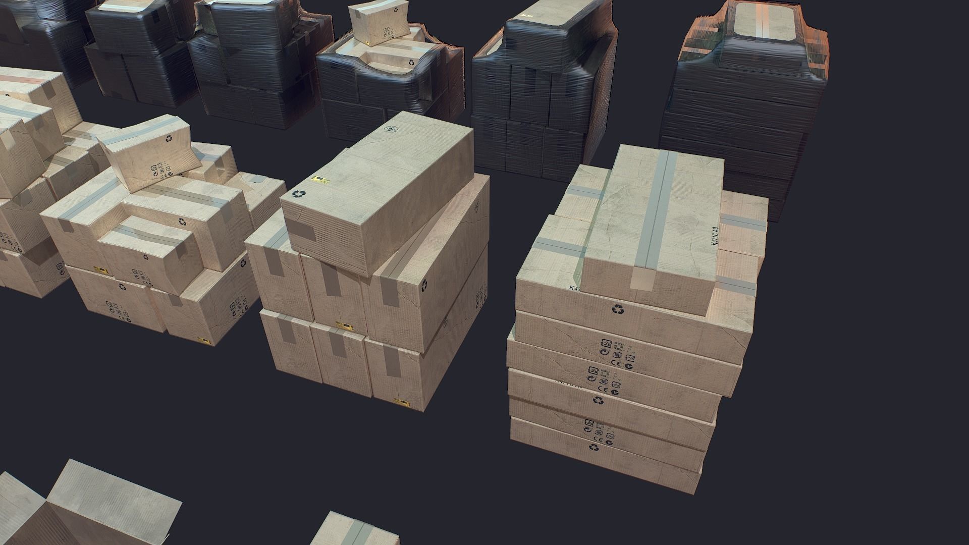 3D model Carton Box VR / AR / low-poly | CGTrader