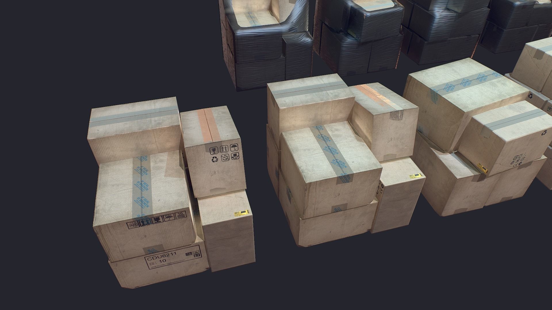 3D model Carton Box VR / AR / low-poly | CGTrader