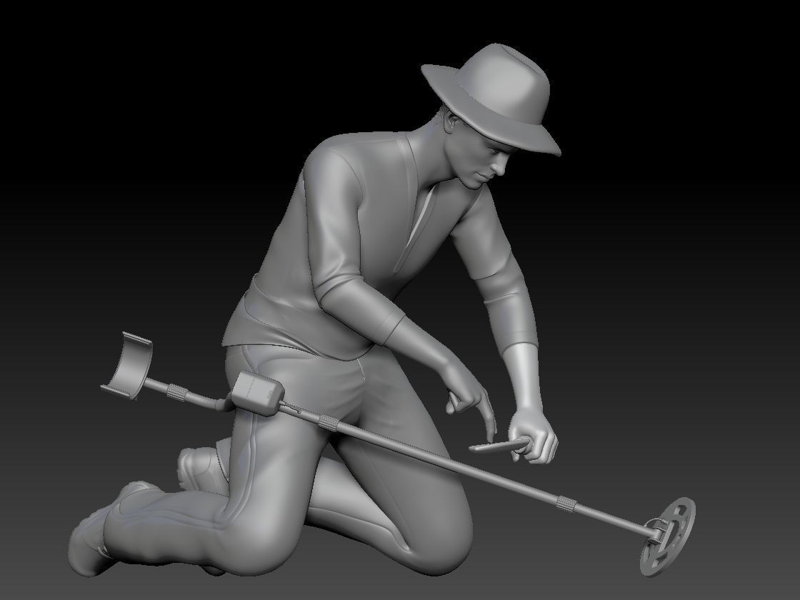 METAL DETECTOR MALE 3 3D model 3D printable | CGTrader