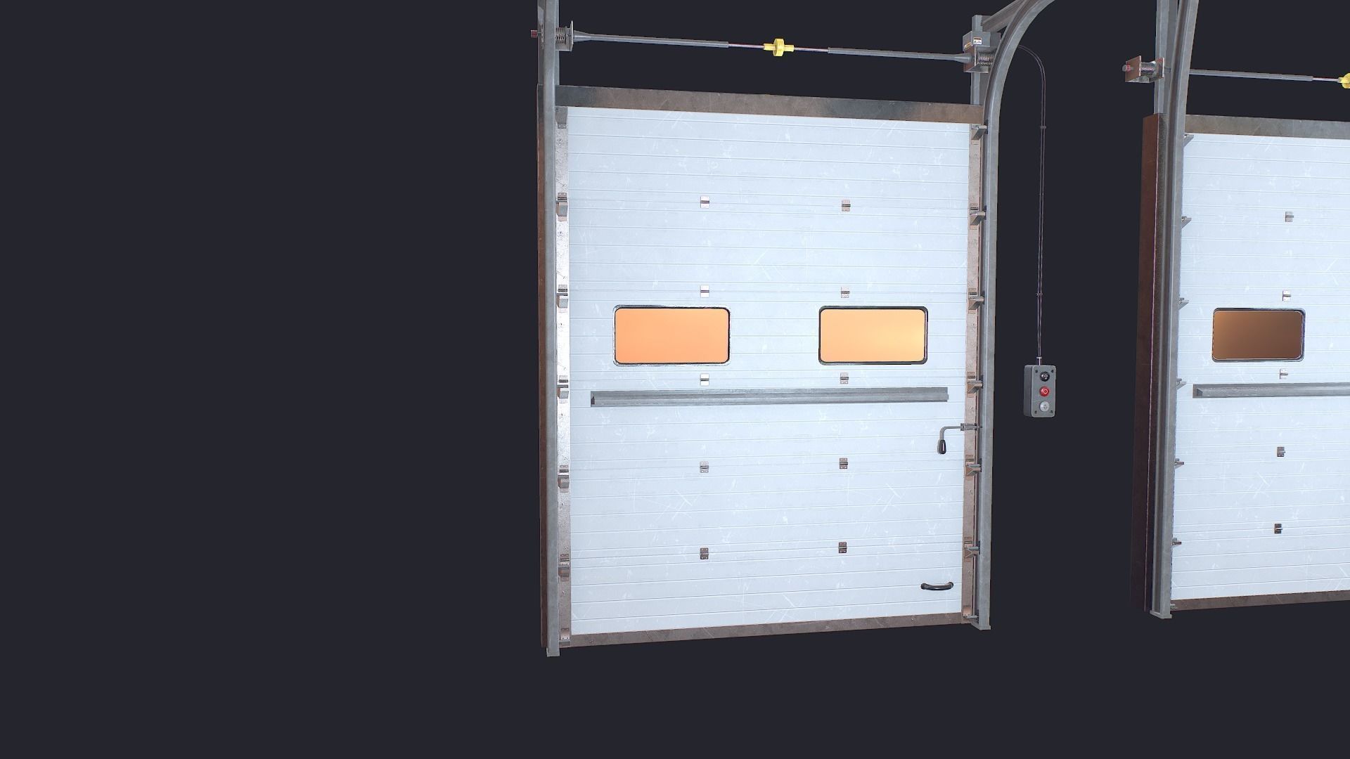 3D model Sectional gate VR / AR / low-poly | CGTrader