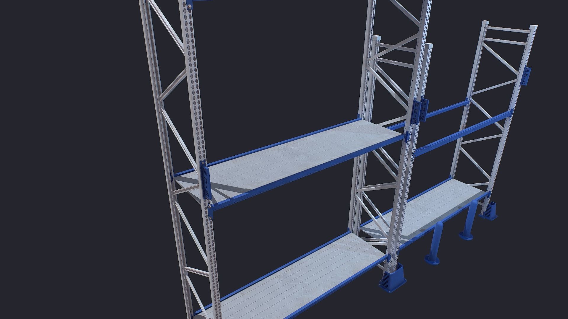 3D model Warehouse Racks Shelves VR / AR / low-poly | CGTrader