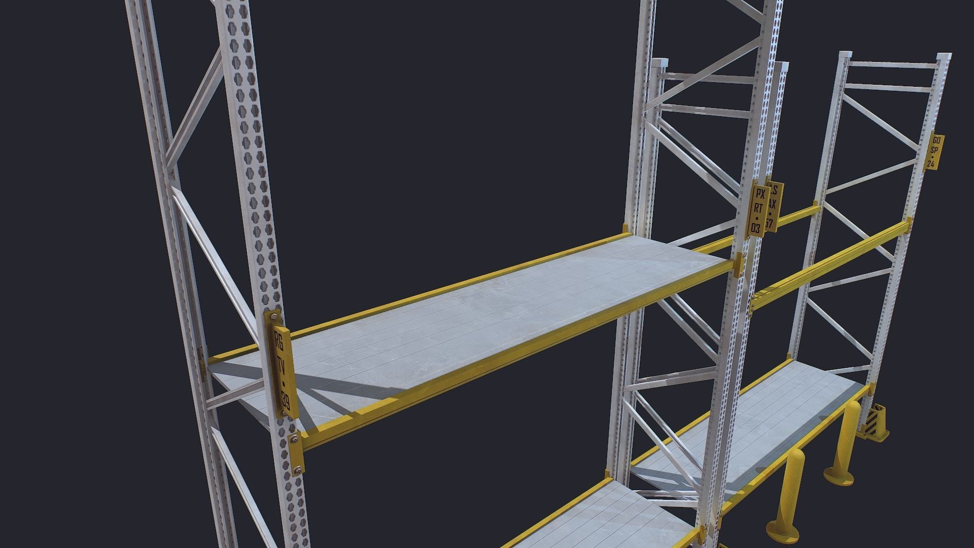 3D model Warehouse Racks Shelves VR / AR / low-poly | CGTrader