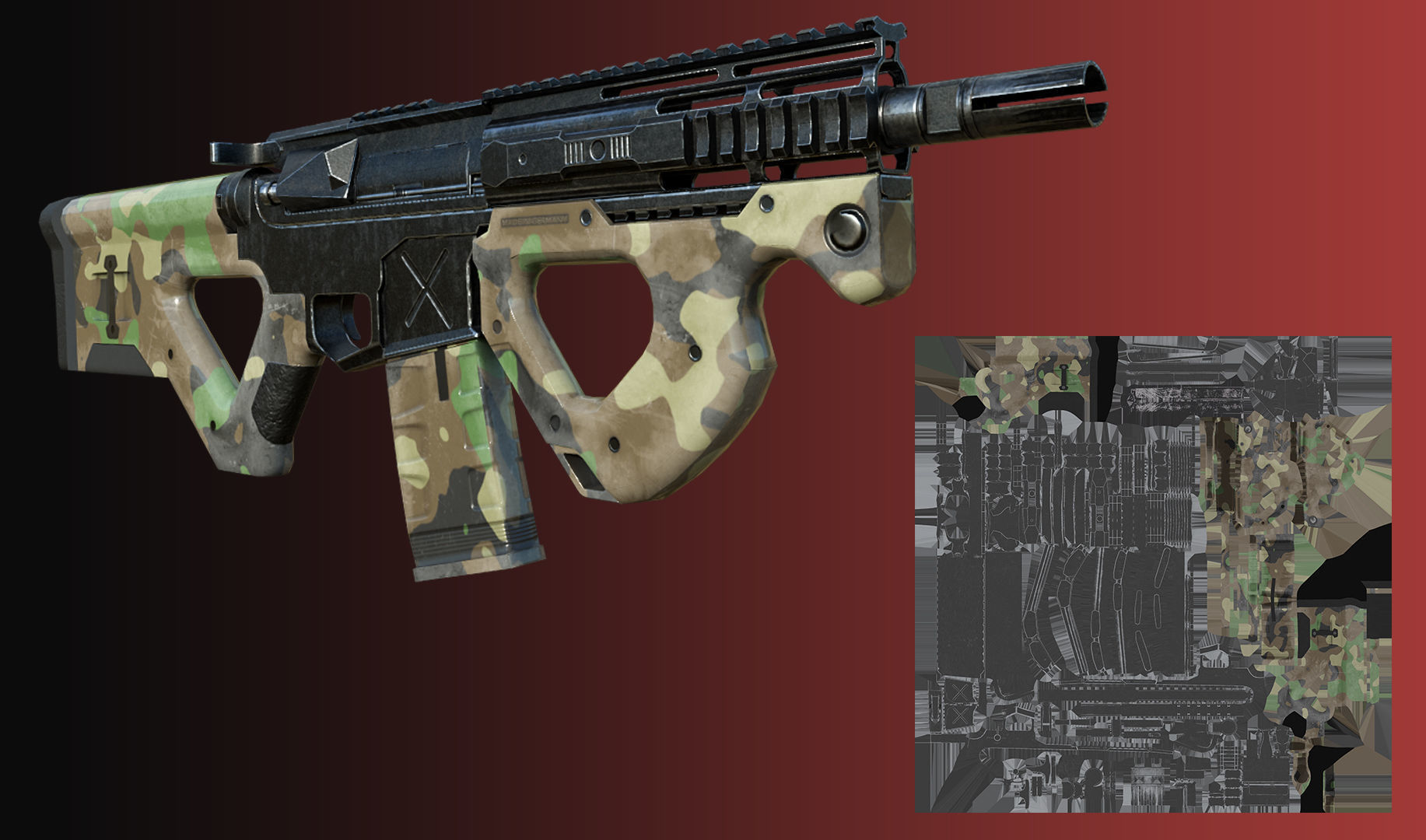 3D model CQR Gen 1 - Game-Ready Weapon VR / AR / low-poly | CGTrader