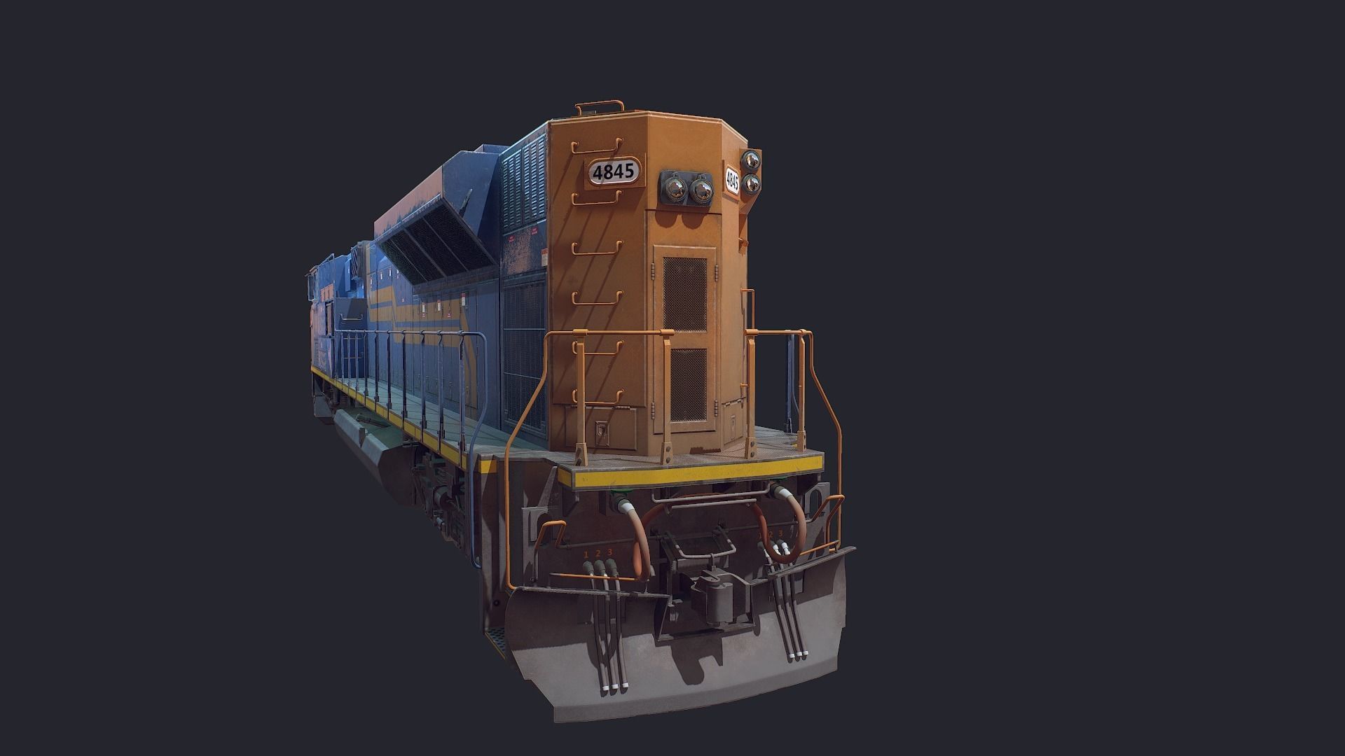 3D model EMD-SD70ACe Locomotion VR / AR / low-poly | CGTrader
