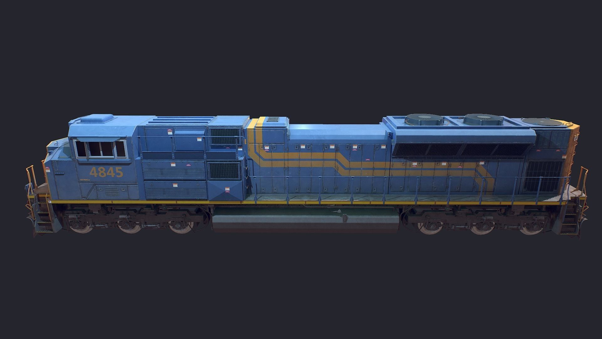 3D model EMD-SD70ACe Locomotion VR / AR / low-poly | CGTrader