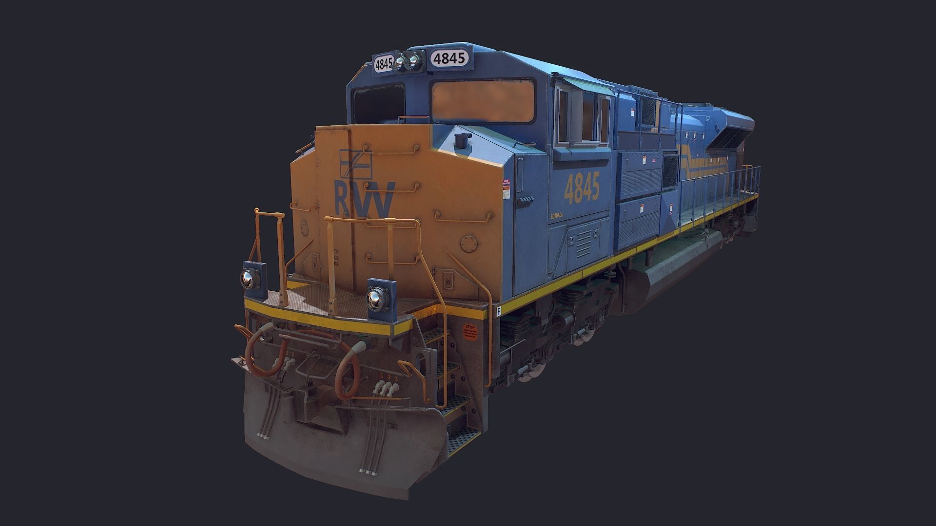 3D model EMD-SD70ACe Locomotion VR / AR / low-poly | CGTrader