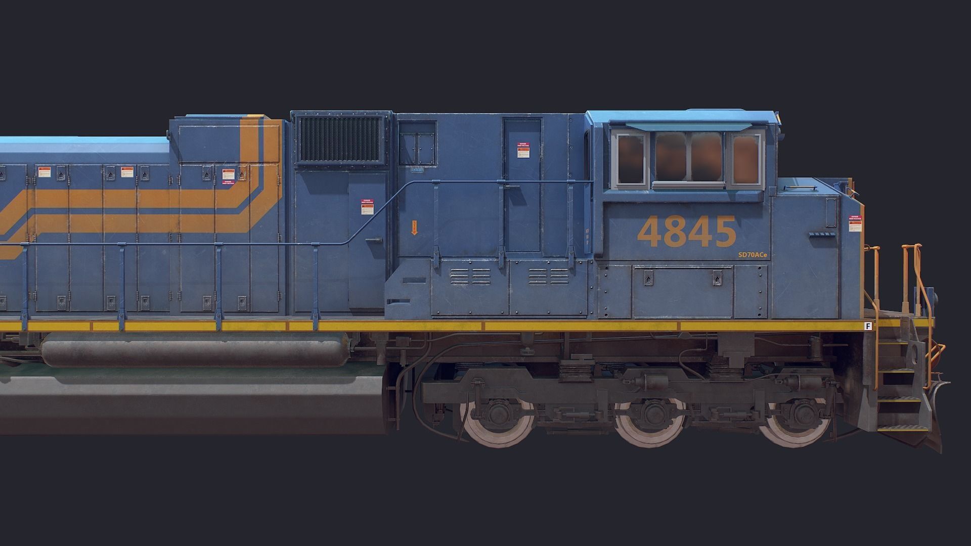 3D model EMD-SD70ACe Locomotion VR / AR / low-poly | CGTrader