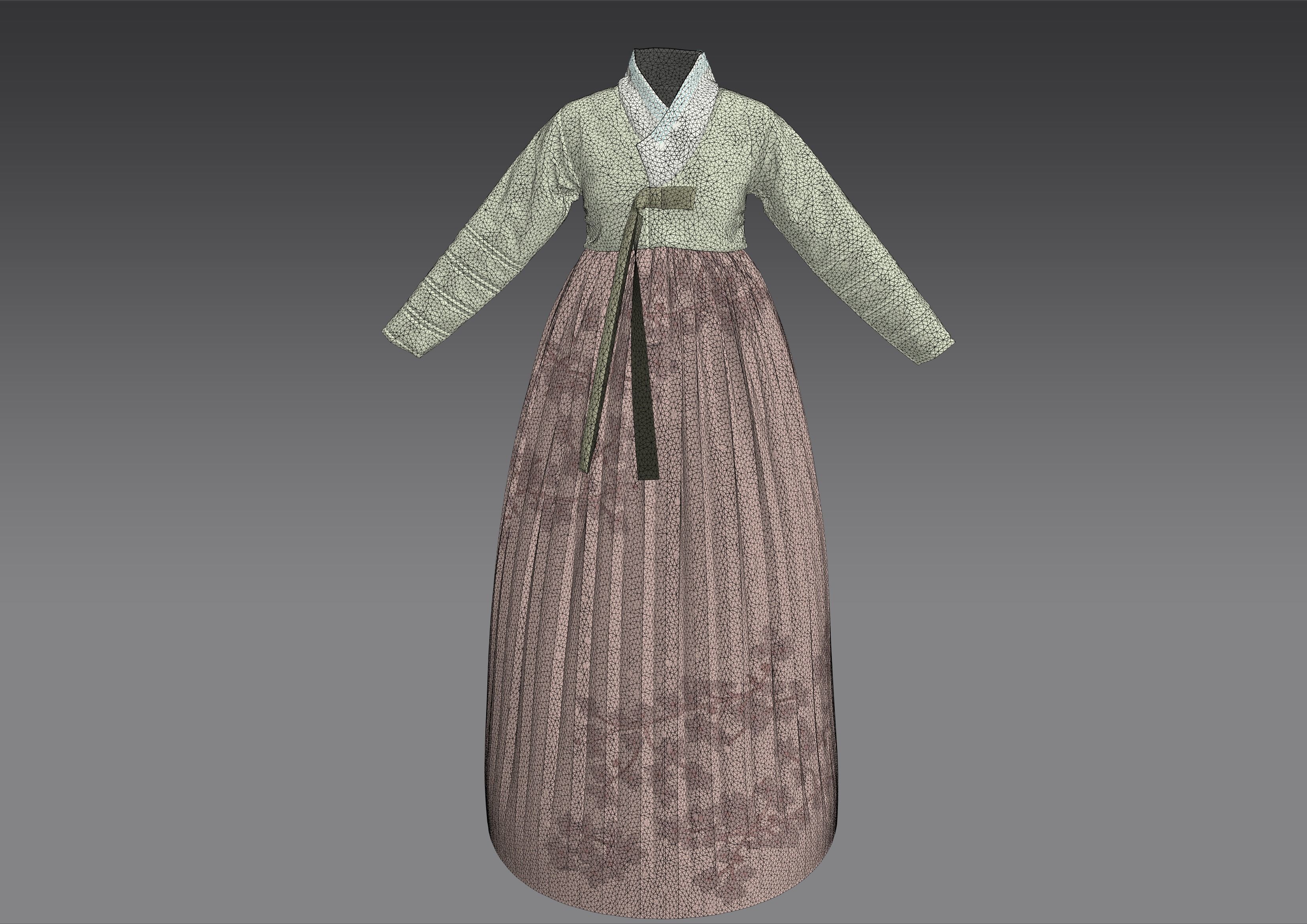 Hanbok-Hanfu high-poly 3D model | CGTrader