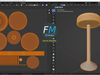 Floor mounted fixed diner stool 1 3D model | CGTrader