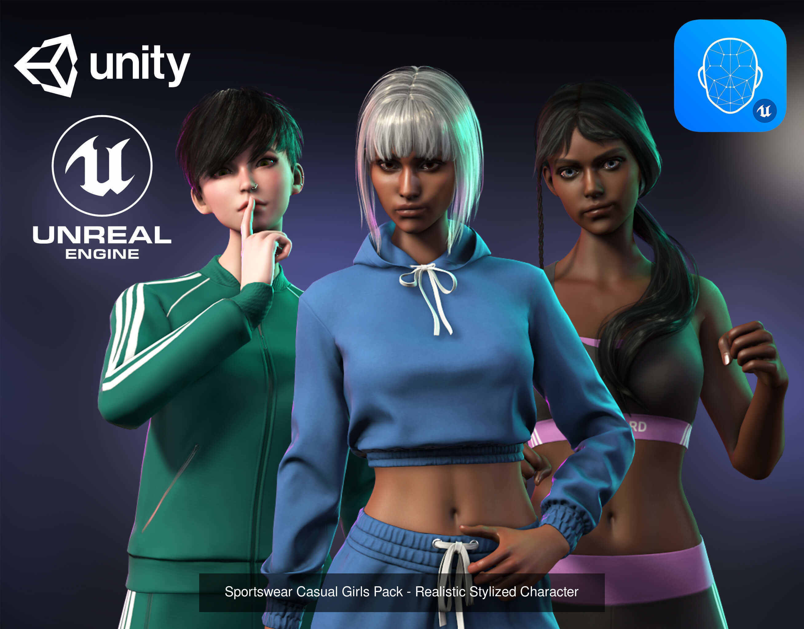 Casual Girls Collection - Ultimate Bundle Game-Ready VR / AR / low-poly ...