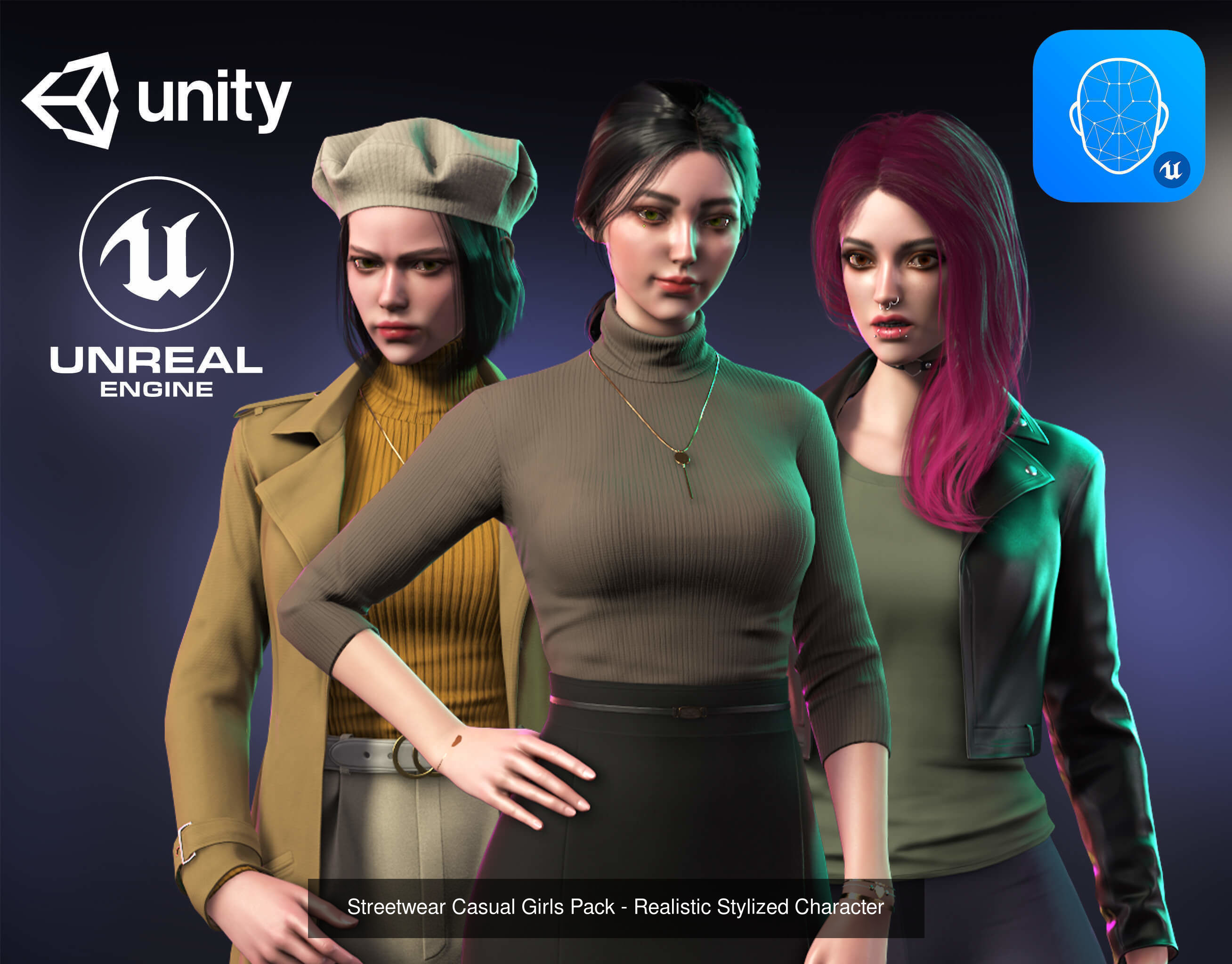Casual Girls Collection - Ultimate Bundle Game-Ready VR / AR / low-poly ...