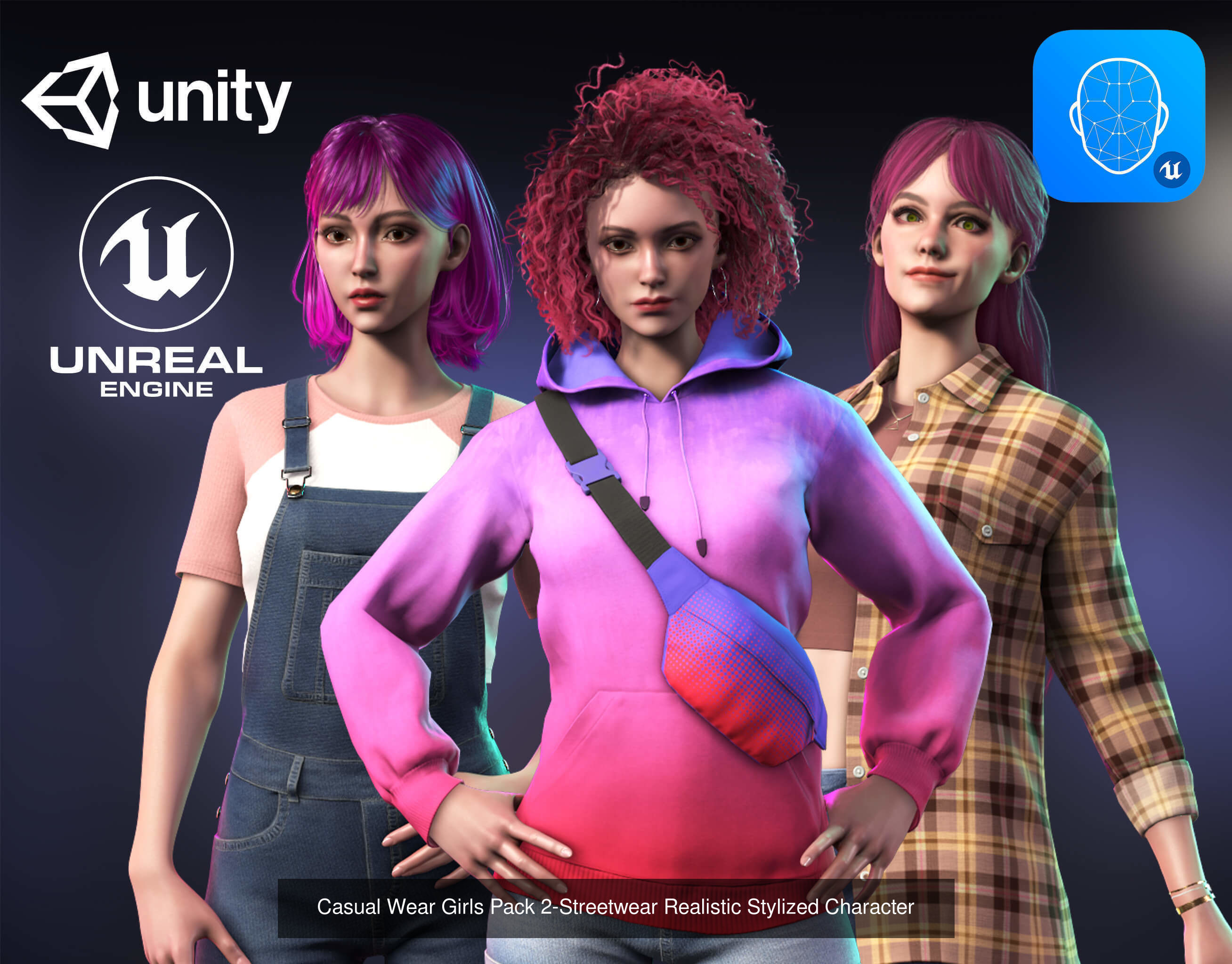 Casual Girls Collection - Ultimate Bundle Game-Ready VR / AR / low-poly ...