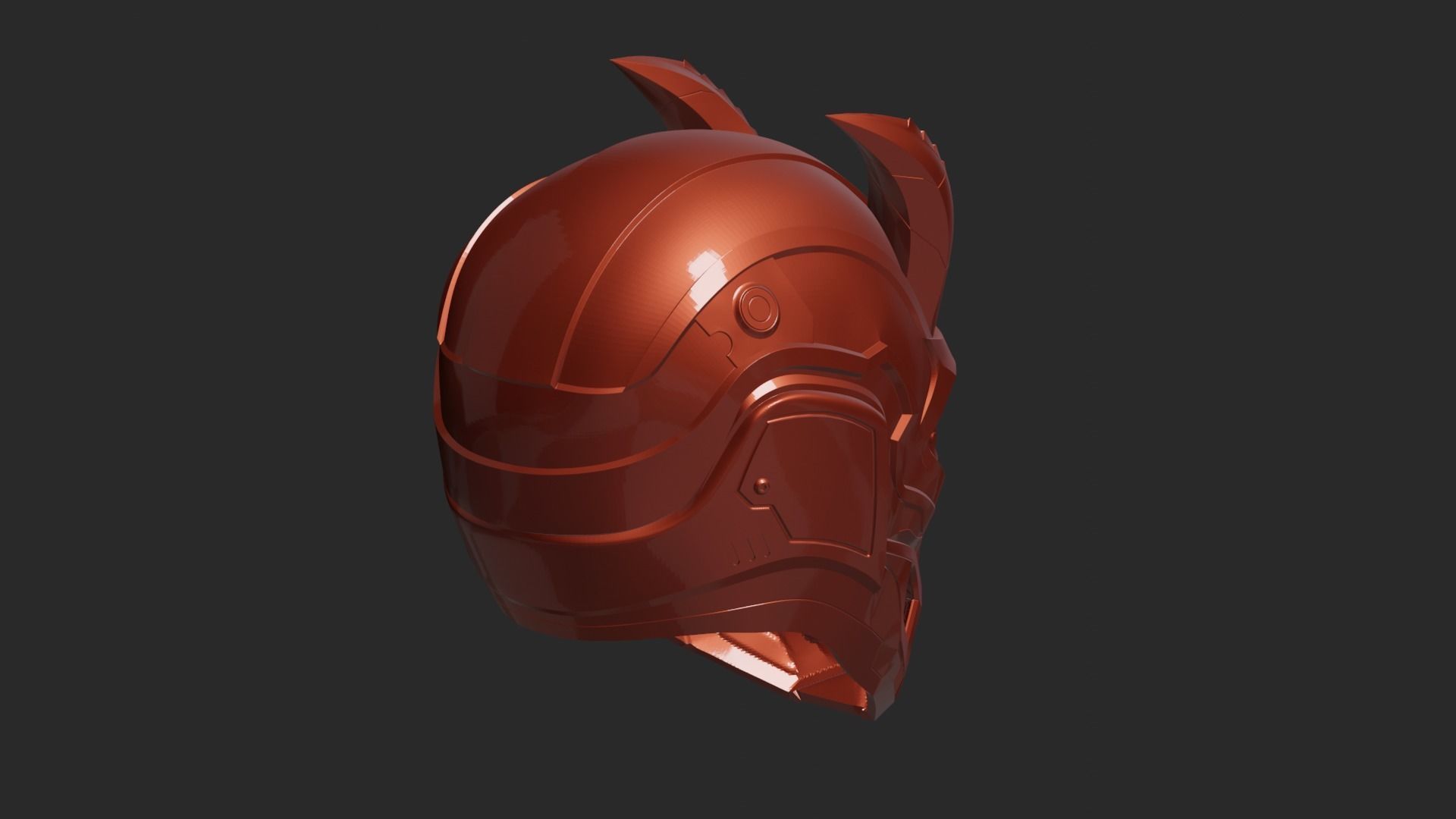 Hi-Tech Skull Helmet 3D model 3D printable | CGTrader