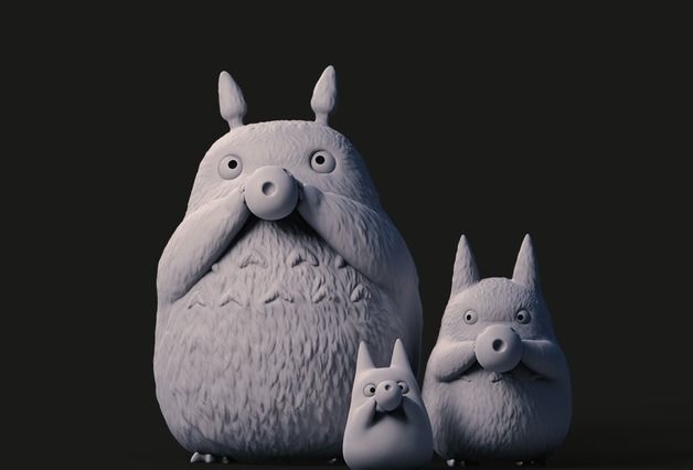 Totoro 3D Printable Model 3D model 3D printable | CGTrader