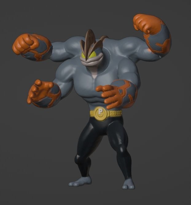 Machamp Gigantamax 3D model 3D printable | CGTrader