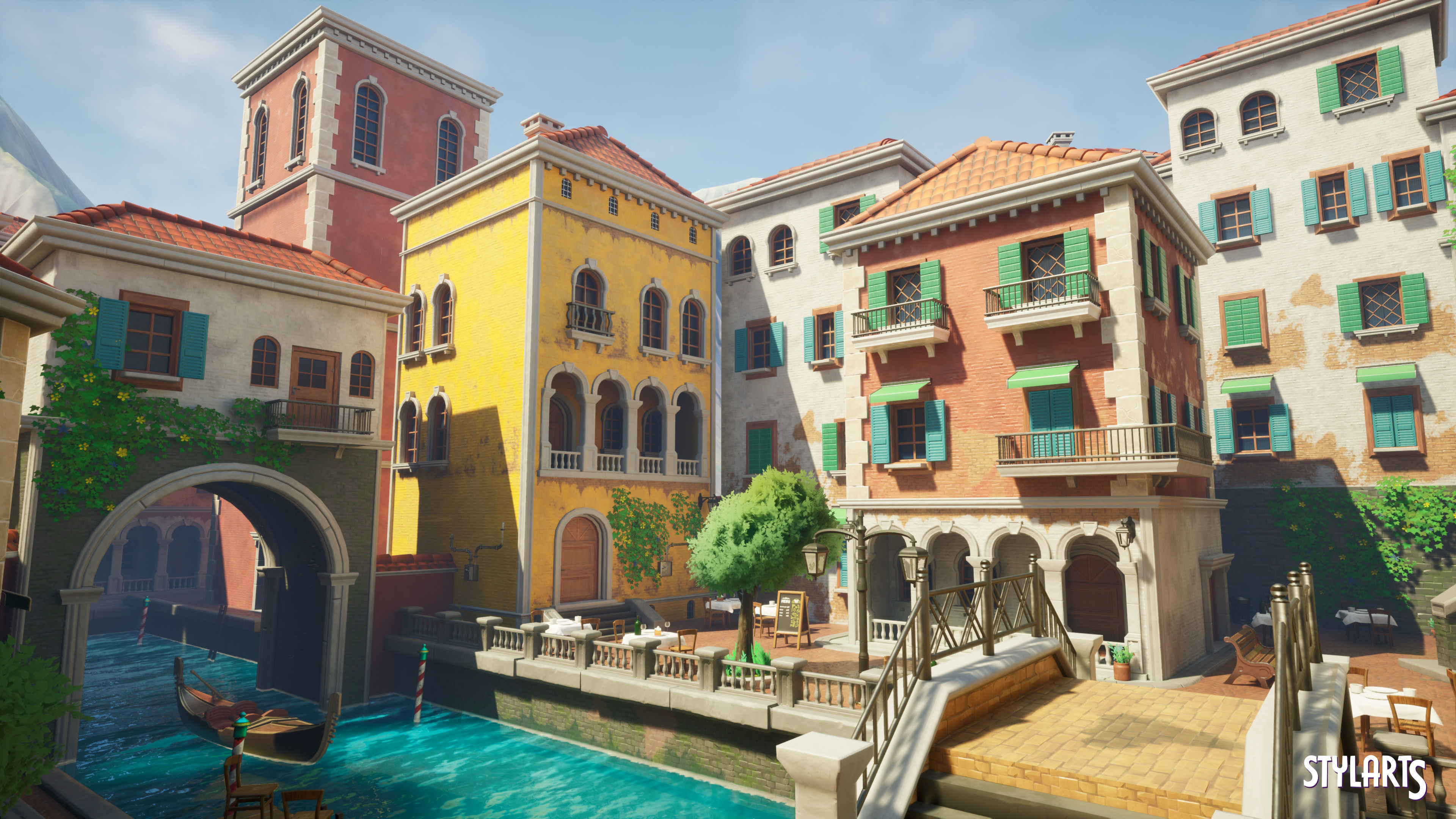 3D model Stylized Italian Town VR / AR / low-poly | CGTrader