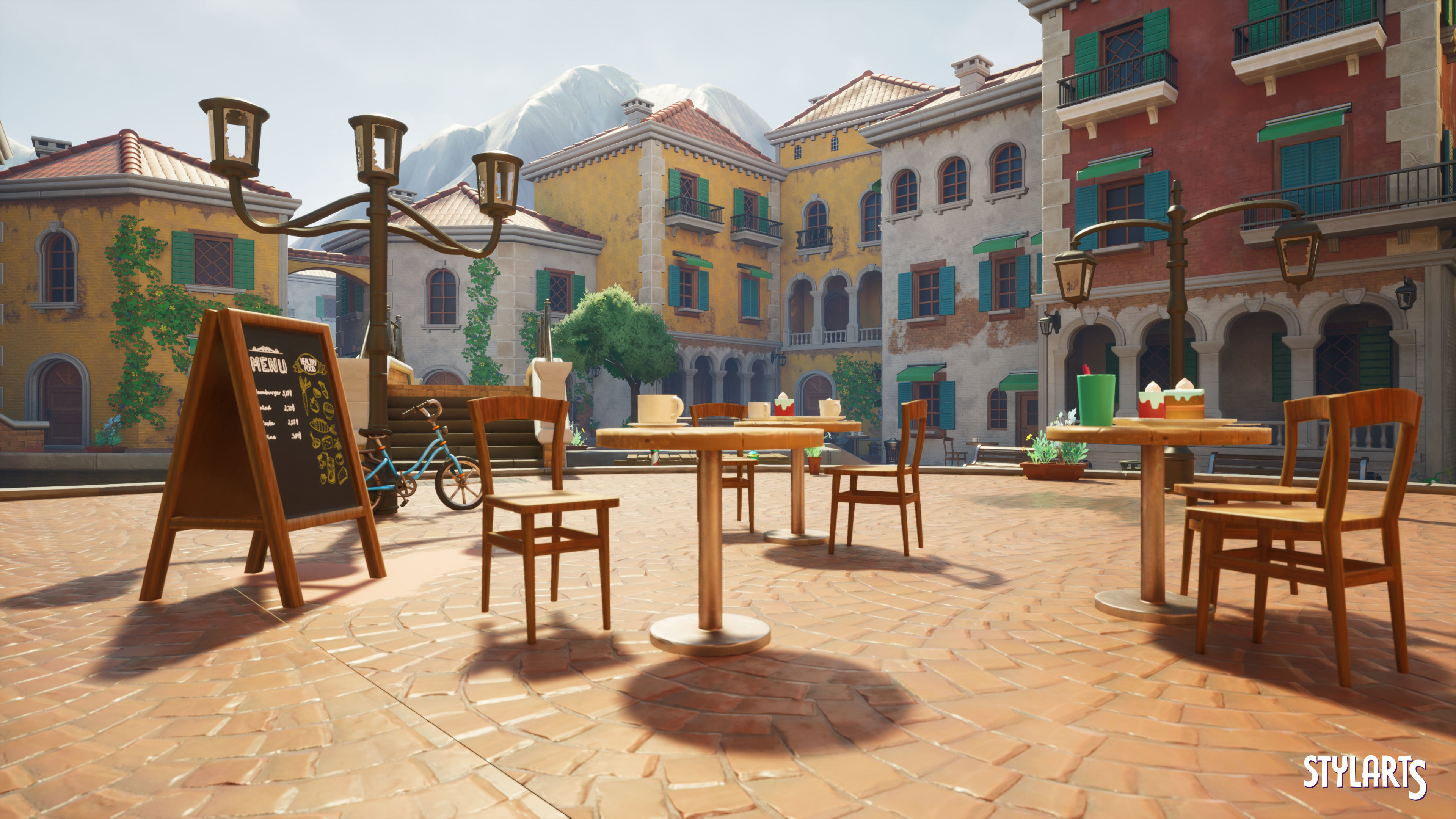 3D model Stylized Italian Town VR / AR / low-poly | CGTrader