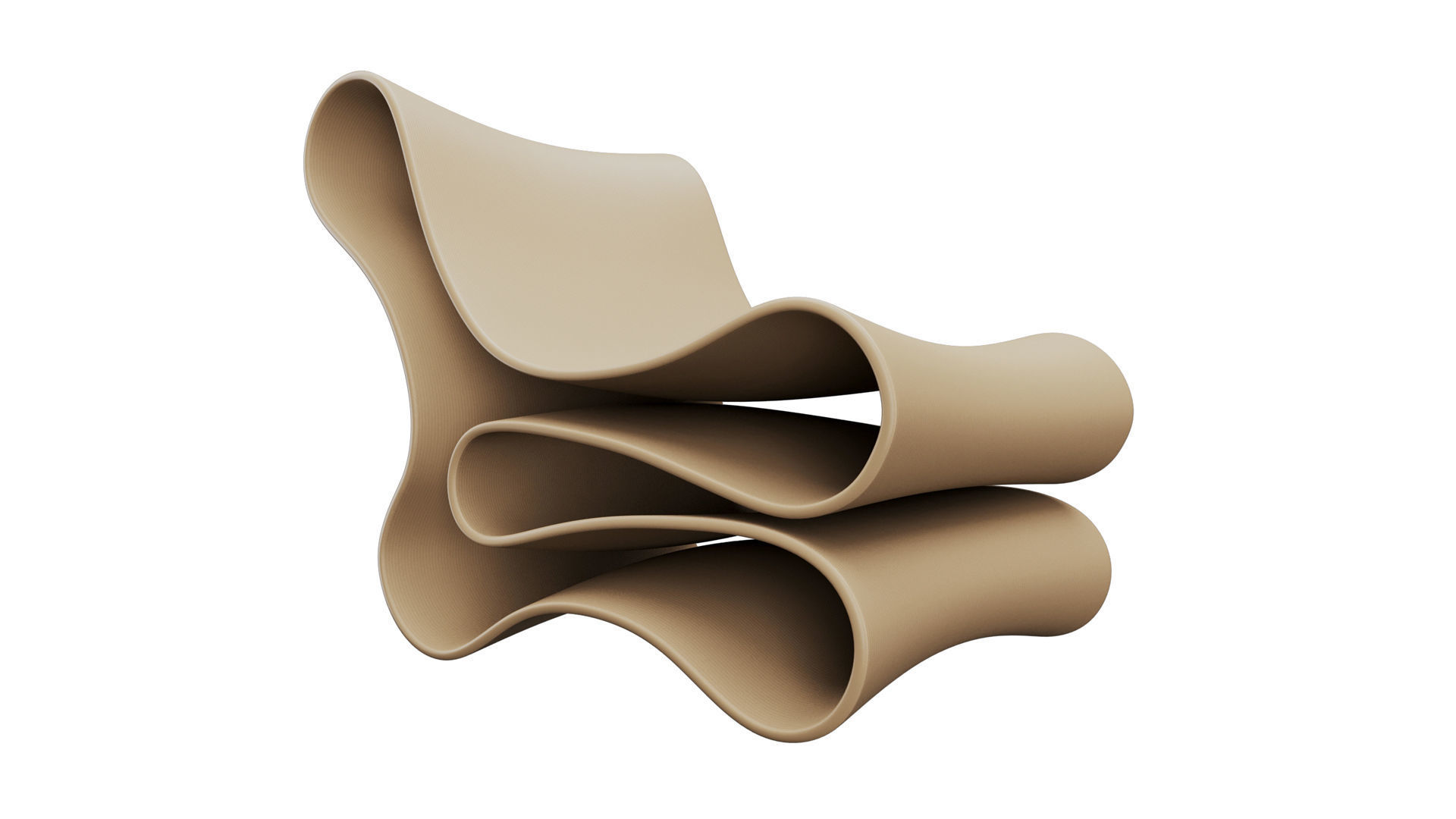 Reform Lounge Chair Black - Reform Design Lab 3D model | CGTrader