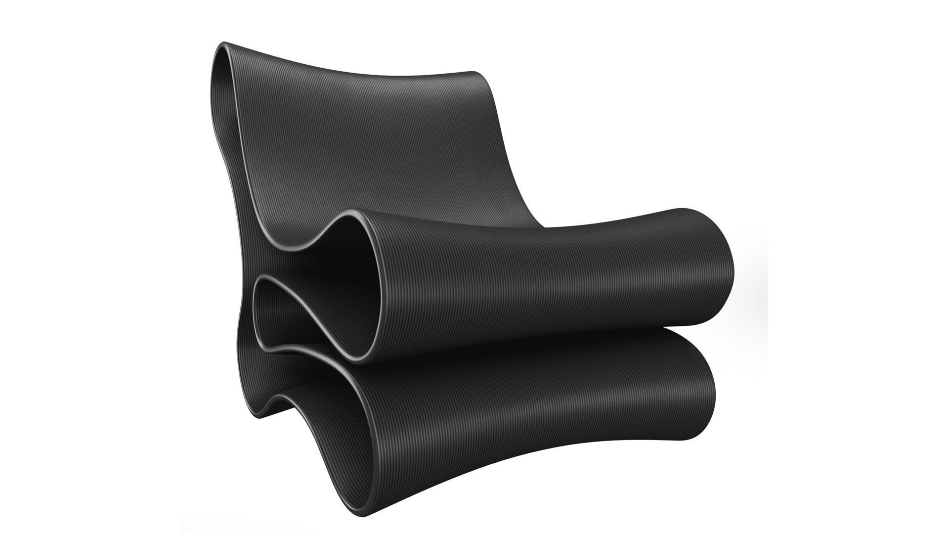 Reform Lounge Chair Black - Reform Design Lab 3D model | CGTrader