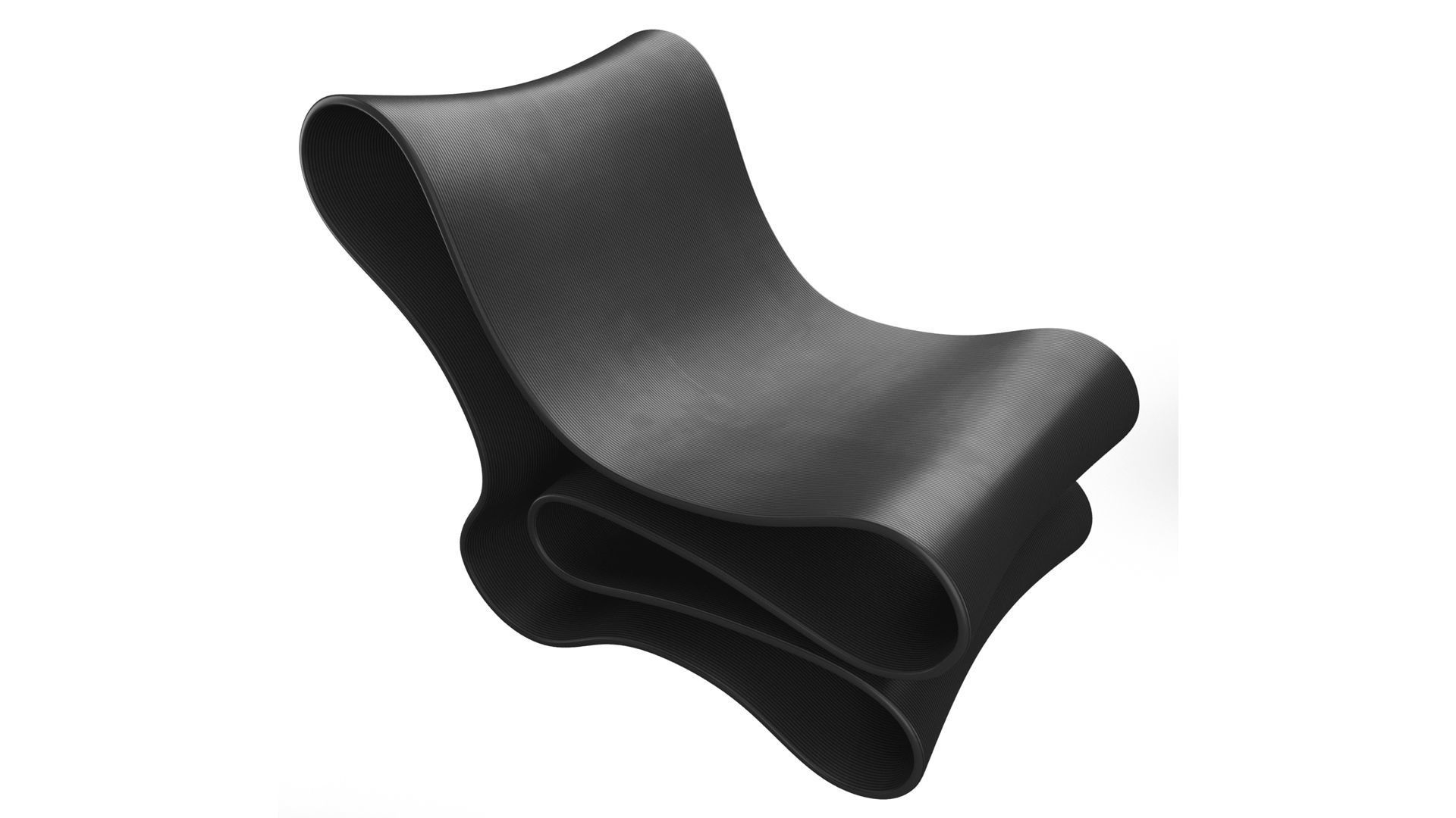 Reform Lounge Chair Black - Reform Design Lab 3D model | CGTrader