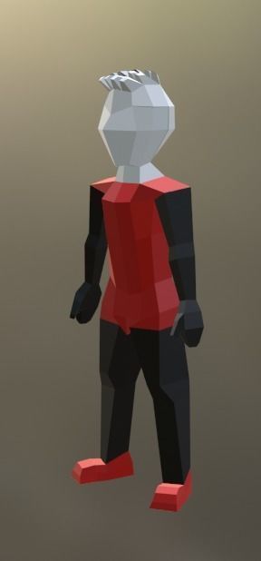 Low Poly Person free VR / AR / low-poly 3D model rigged | CGTrader