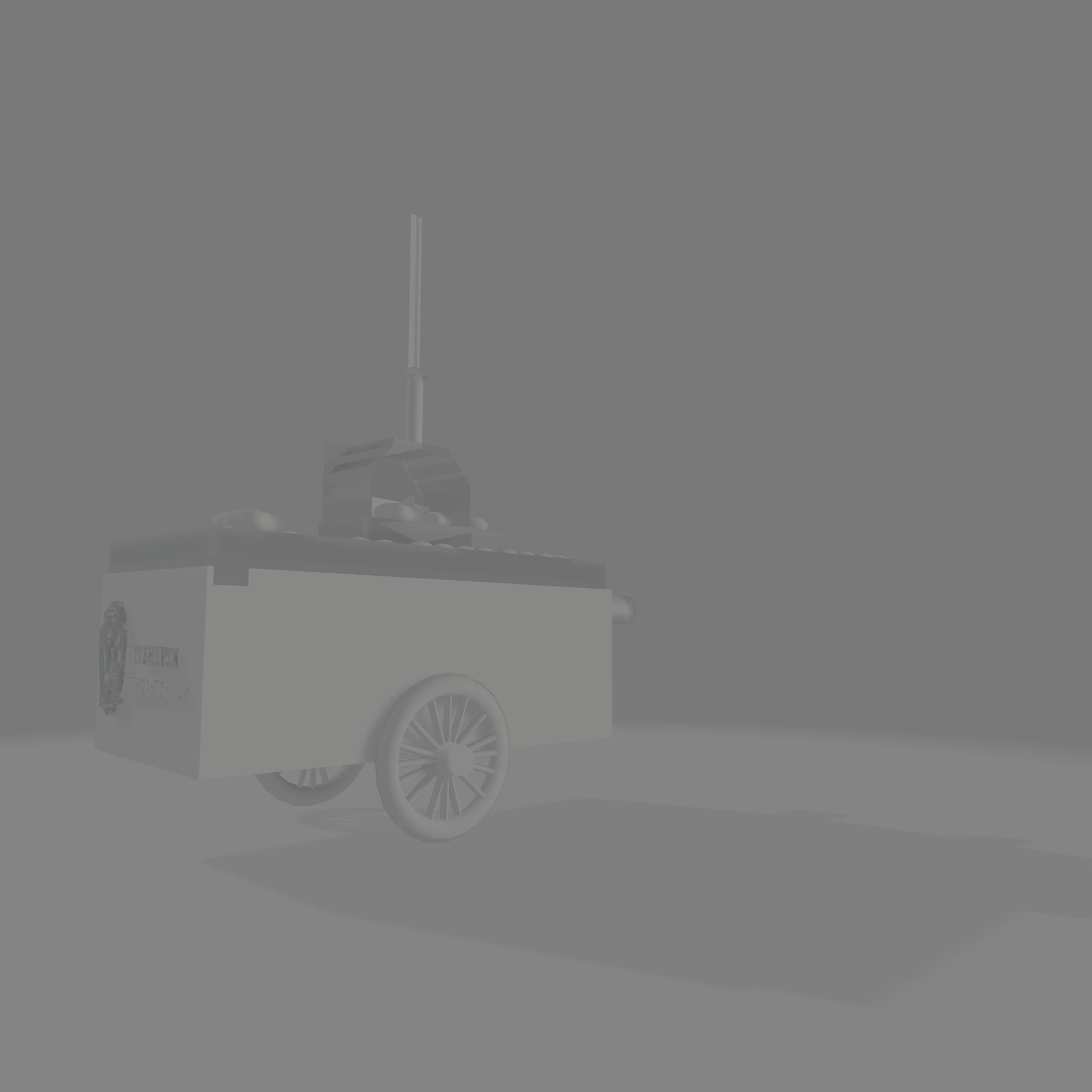 Grilled Egyptian Sweet Potato Car 3D model animated rigged | CGTrader