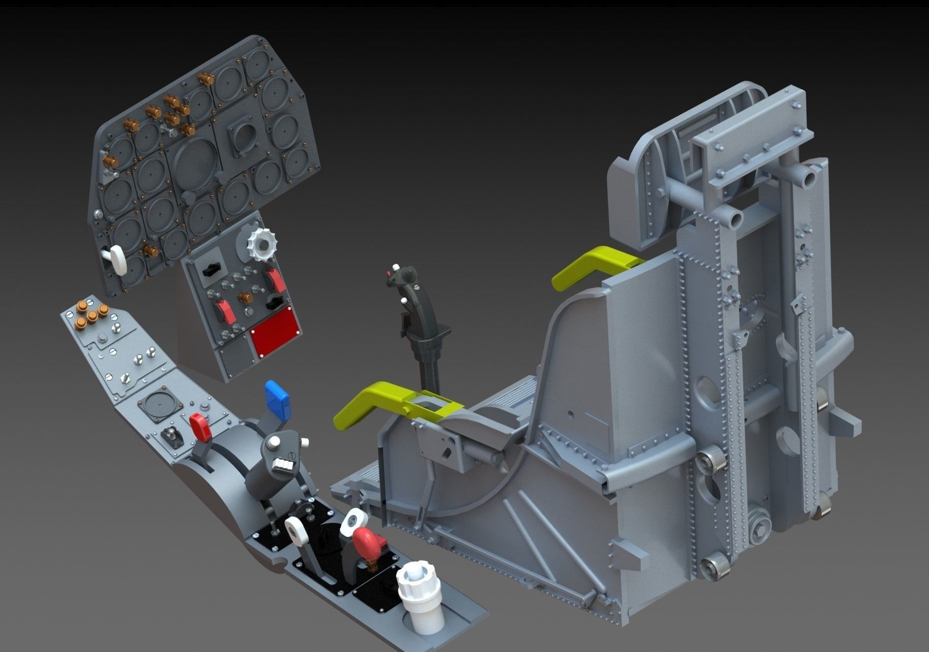 F86 Hight Definition Work Complete Cockpit STL FILES ONLY 3D model 3D ...
