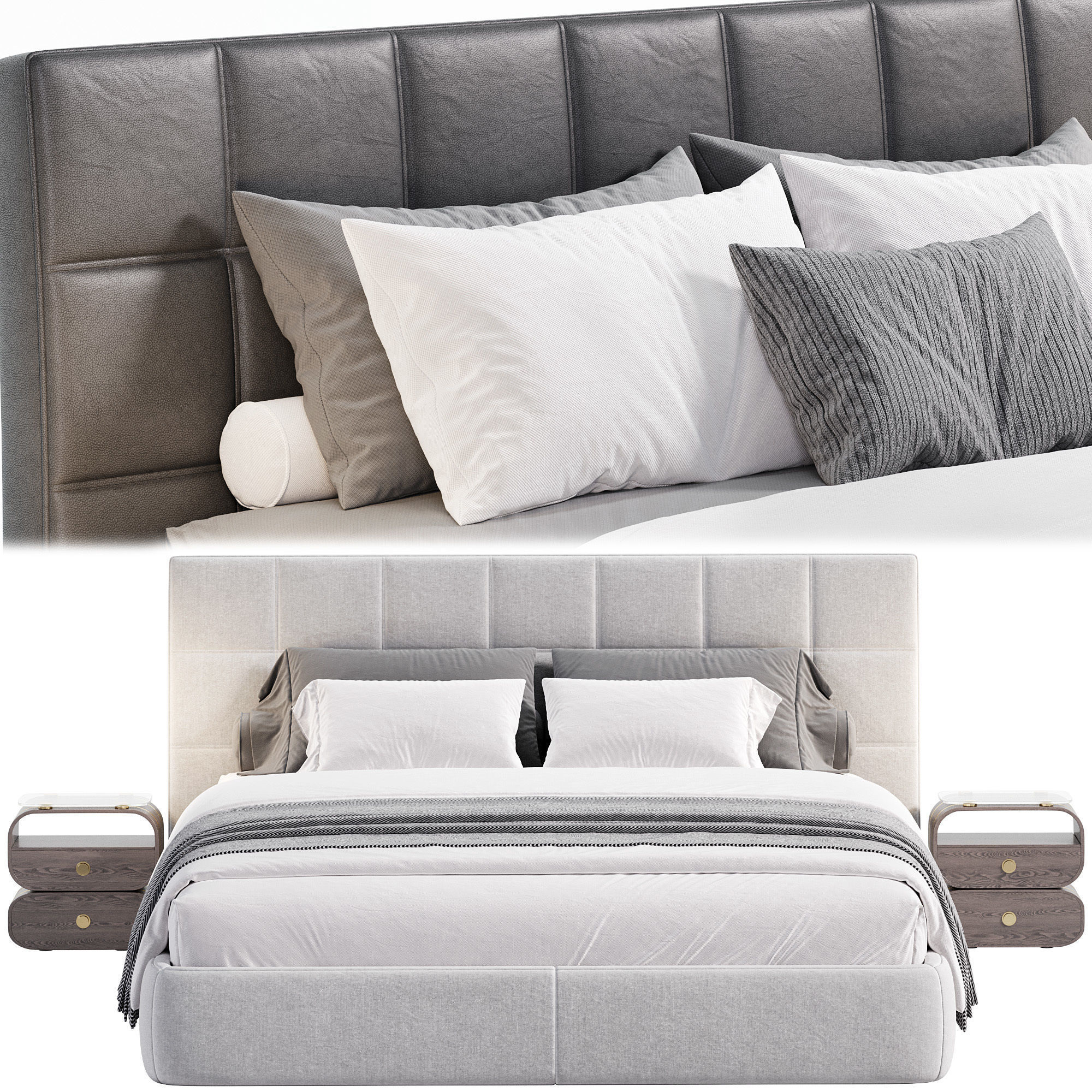 Contemporary Bed by Samoa 3D model | CGTrader