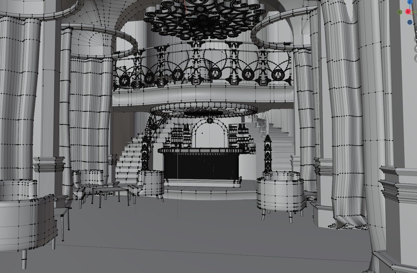 3D model The Night Car - Snowpiercer Backdrop VR / AR / low-poly | CGTrader