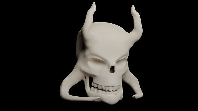 Demon Skull free 3D model | CGTrader