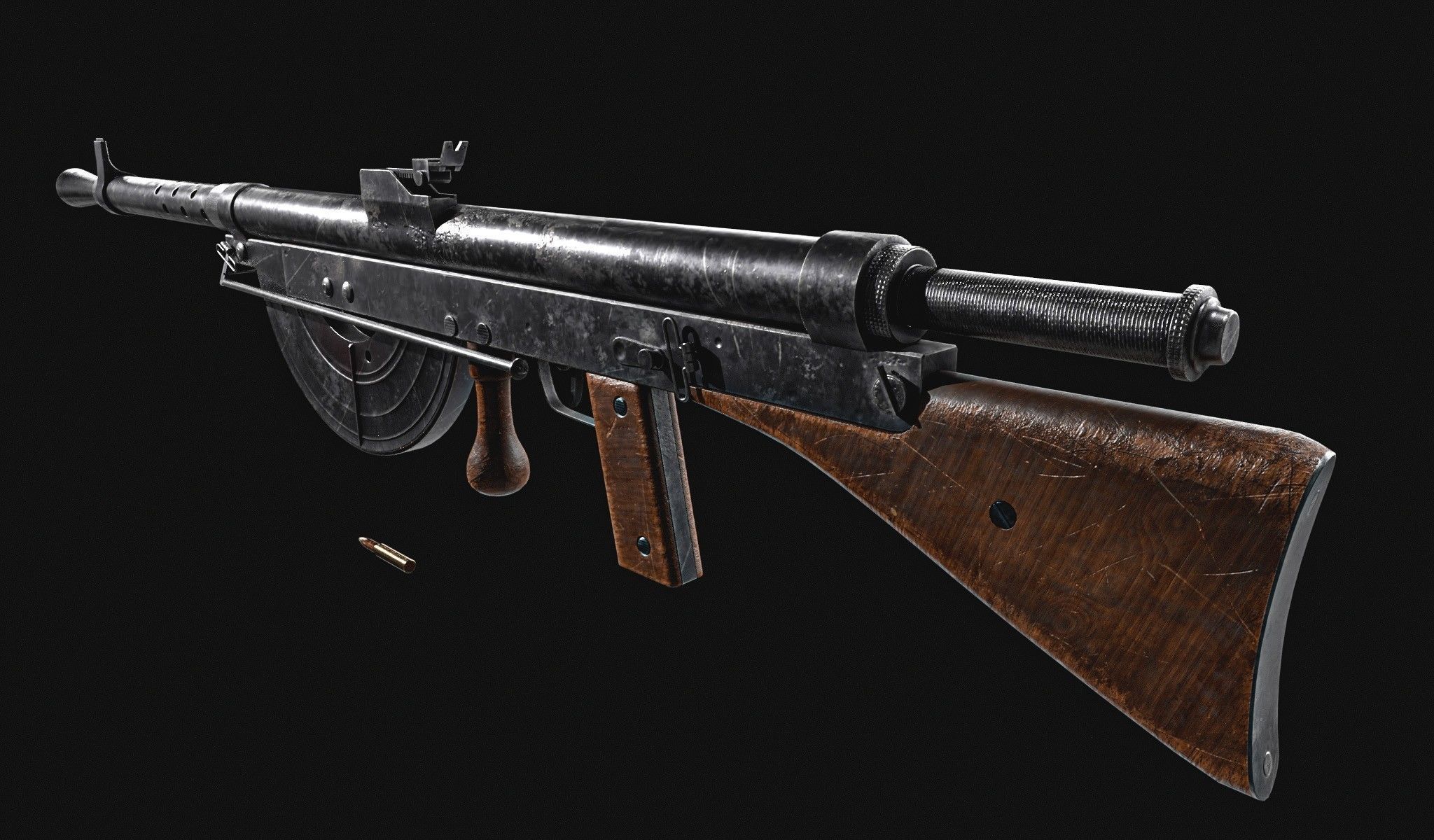 3D model Chauchat Machine Rifle VR / AR / low-poly | CGTrader