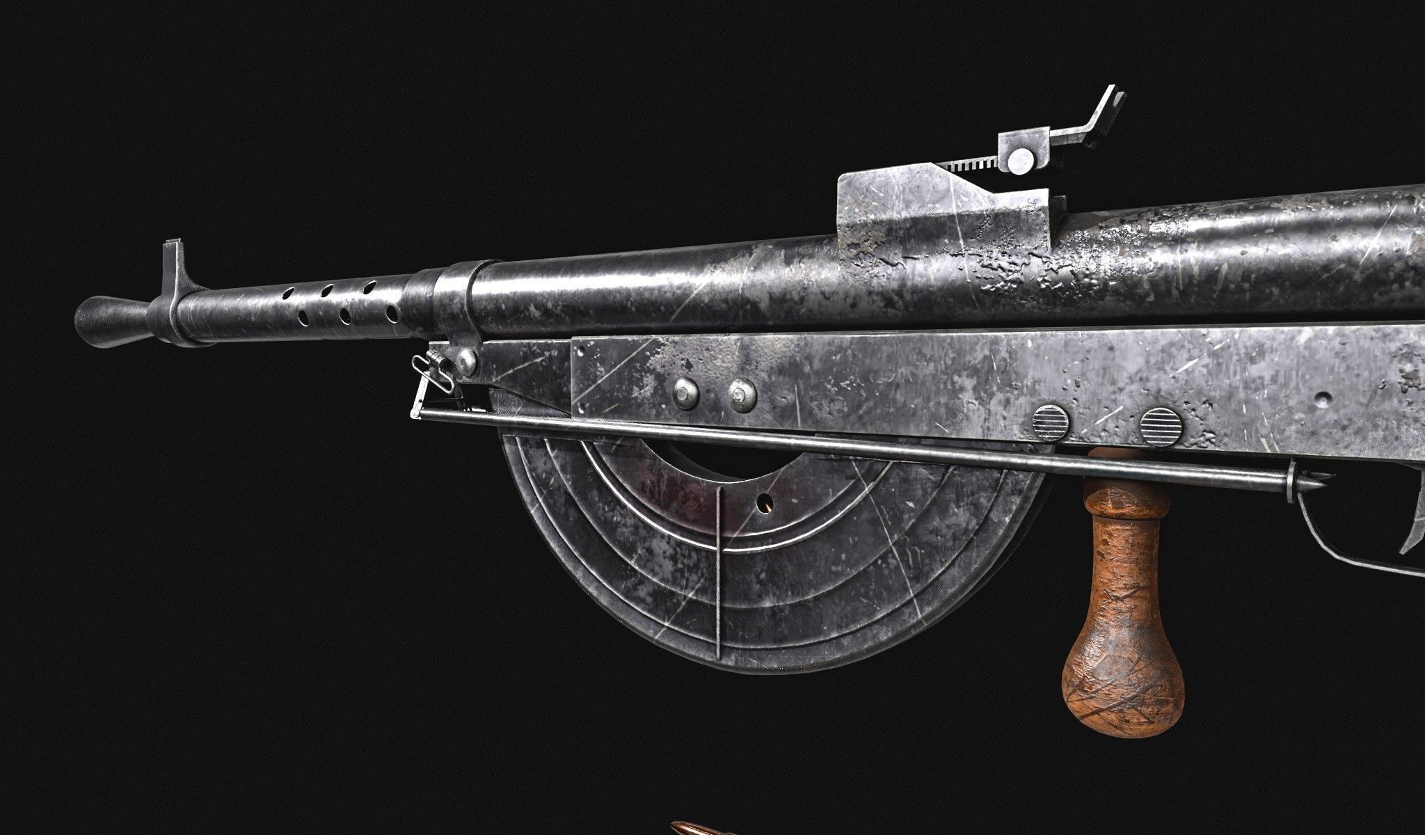 3D model Chauchat Machine Rifle VR / AR / low-poly | CGTrader