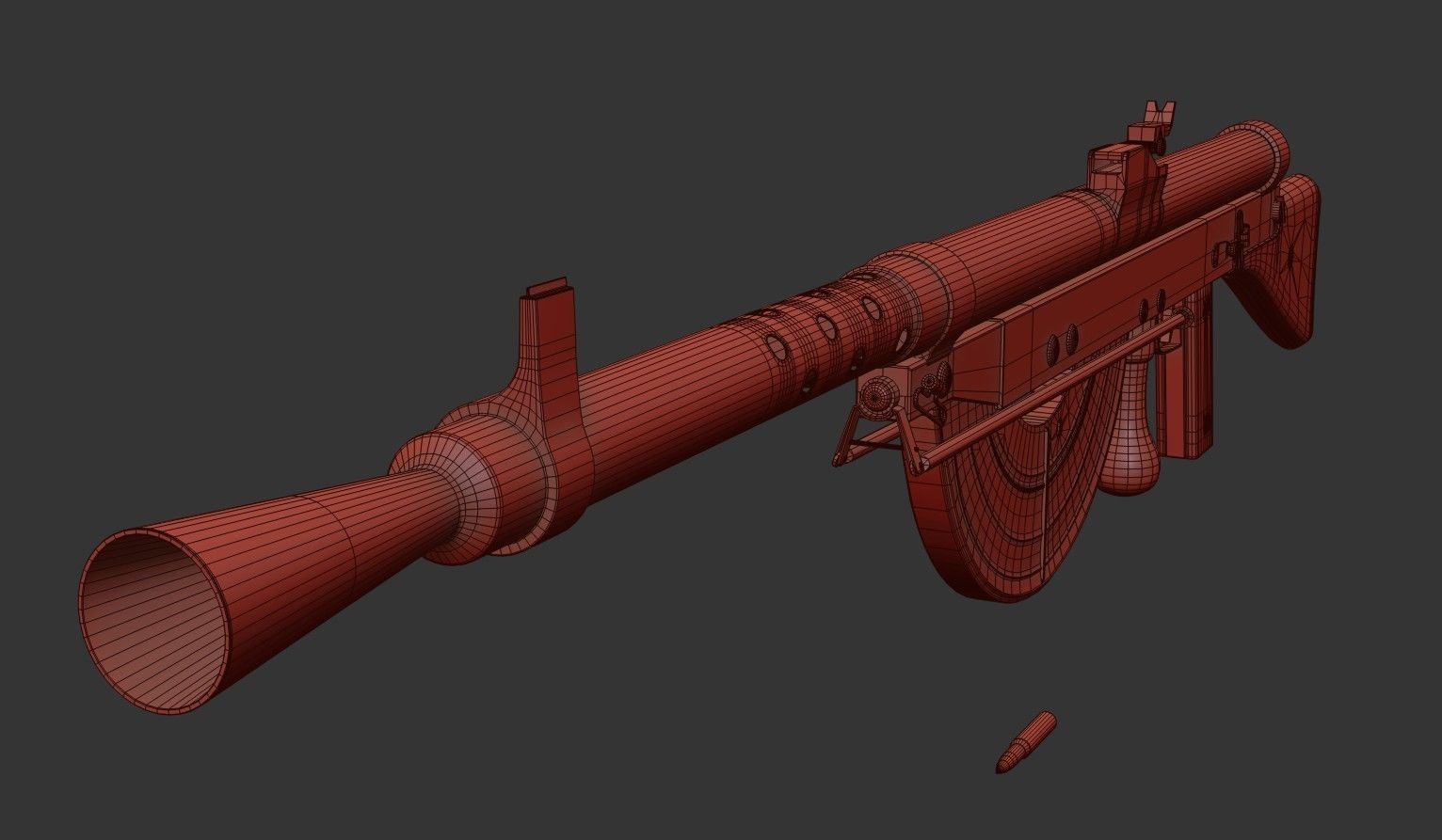 3D model Chauchat Machine Rifle VR / AR / low-poly | CGTrader