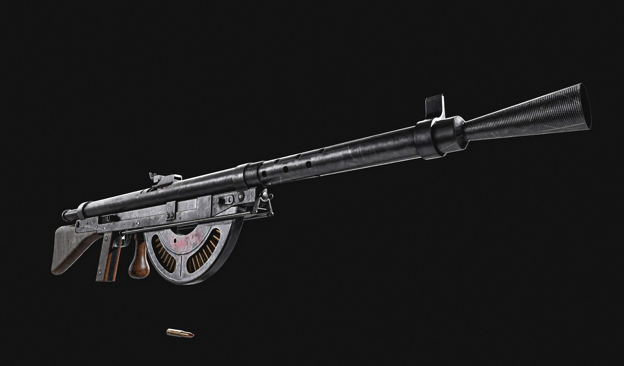 3D model Chauchat Machine Rifle VR / AR / low-poly | CGTrader