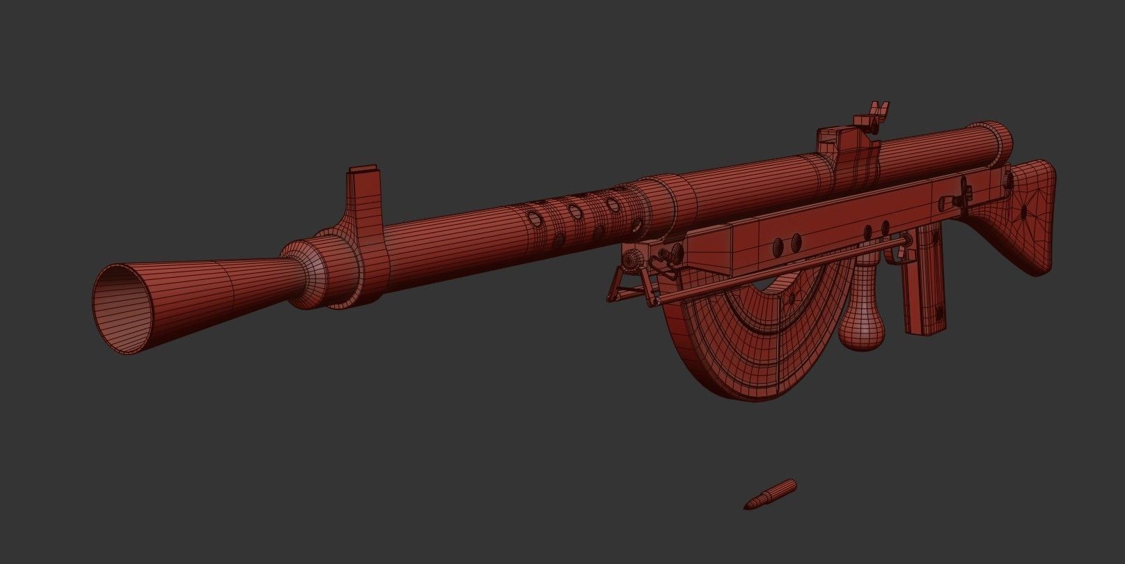 3D model Chauchat Machine Rifle VR / AR / low-poly | CGTrader