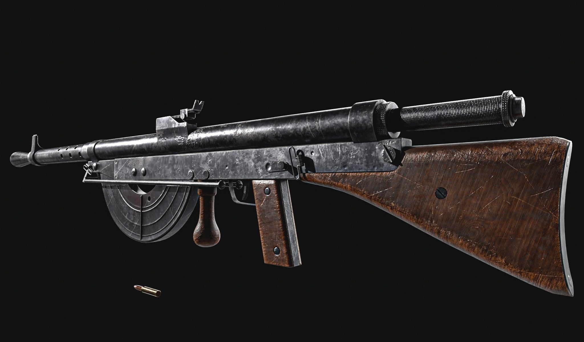 3D model Chauchat Machine Rifle VR / AR / low-poly | CGTrader