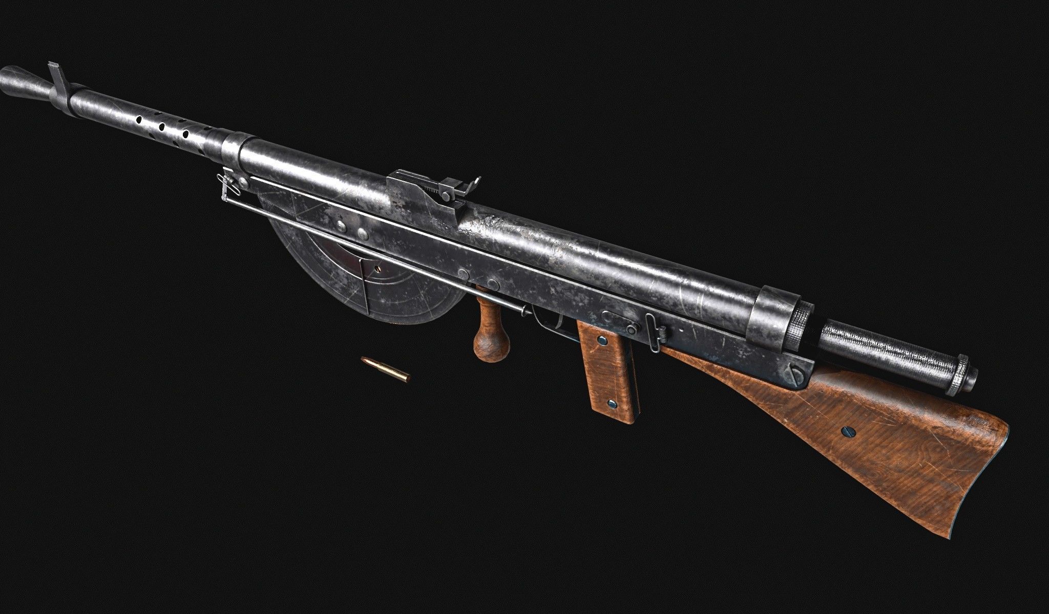 3D model Chauchat Machine Rifle VR / AR / low-poly | CGTrader
