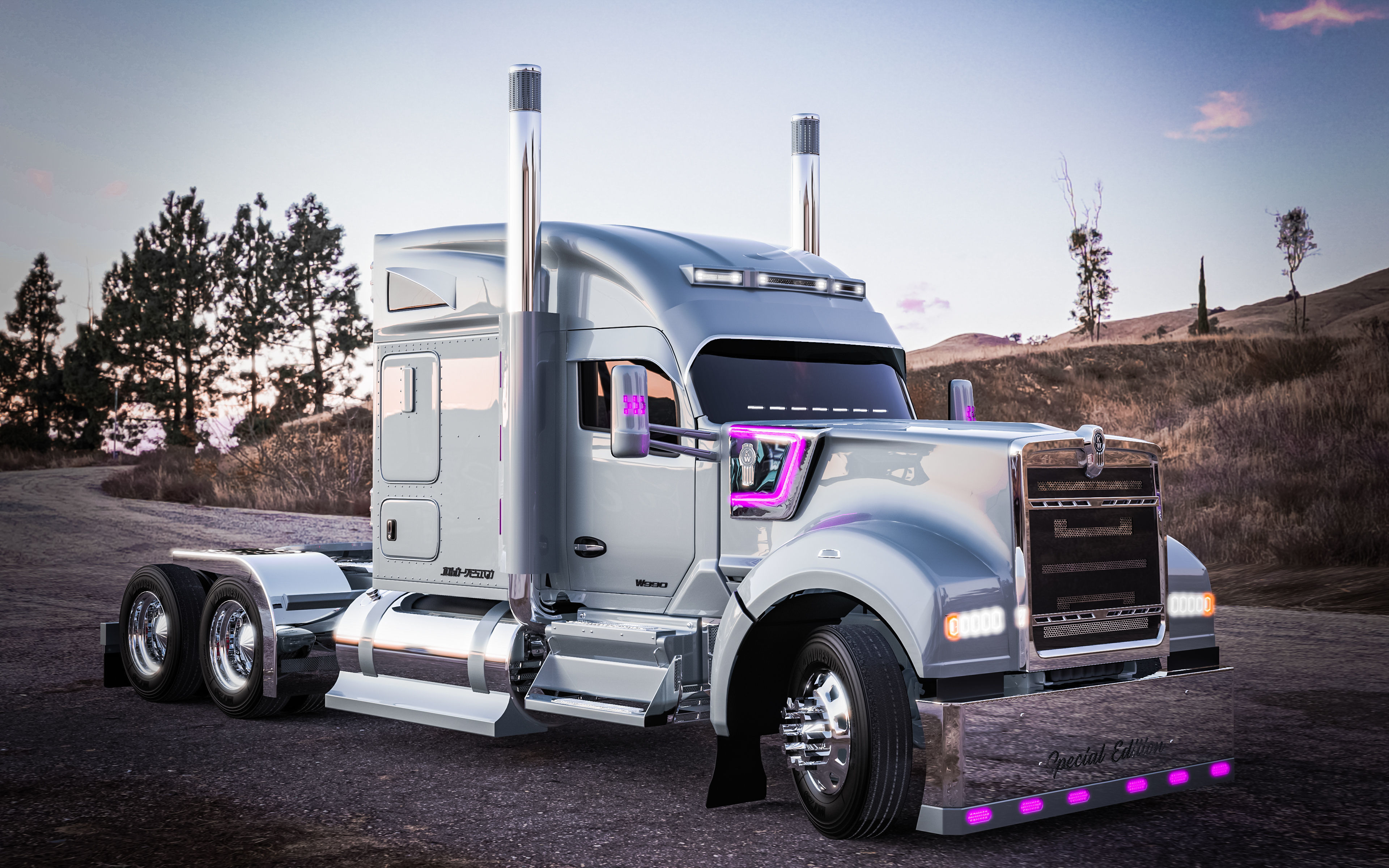 Kenworth W990 NO CHROME EDITION 3D model 3D model | CGTrader
