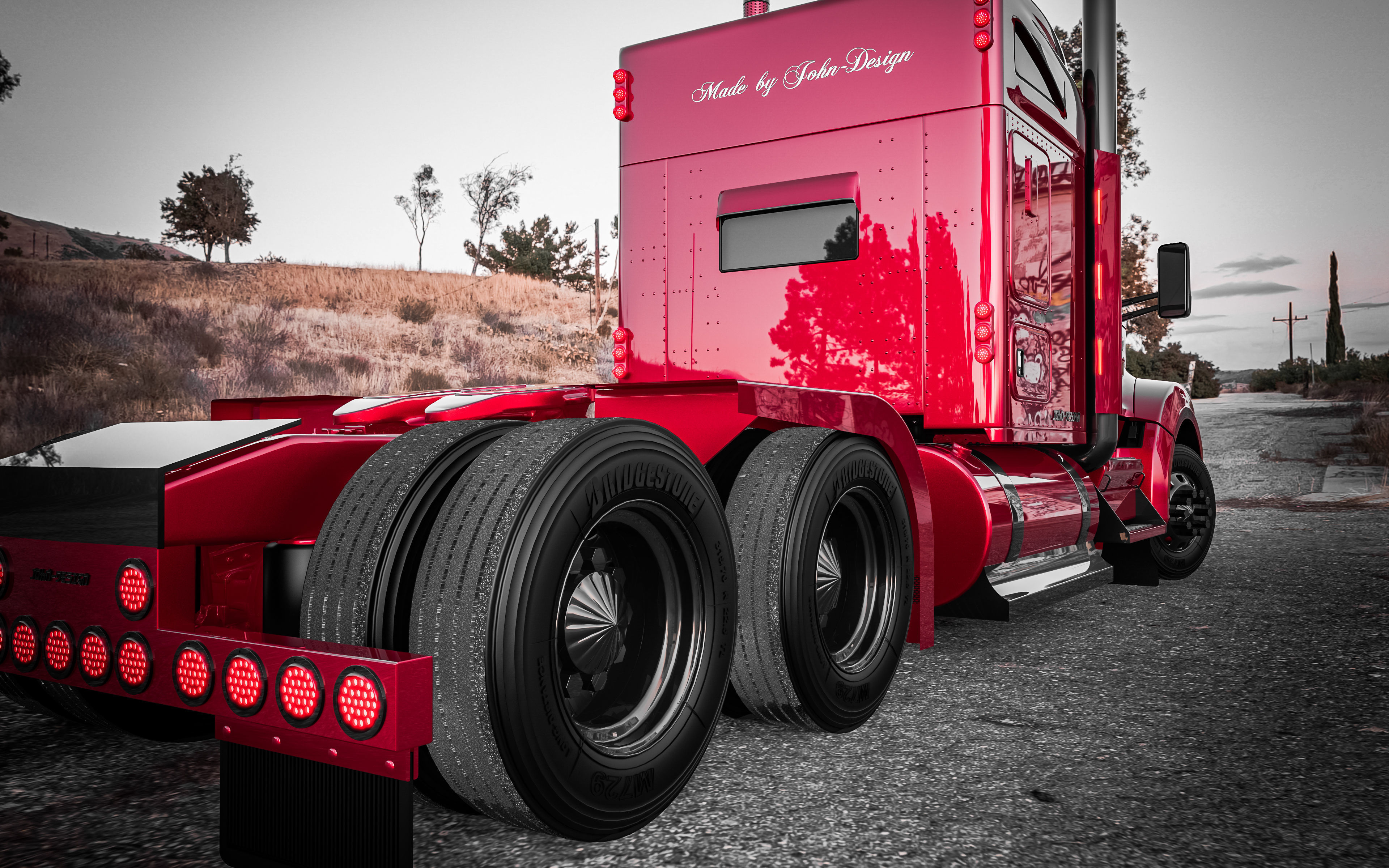 Kenworth W990 NO CHROME EDITION 3D model 3D model | CGTrader