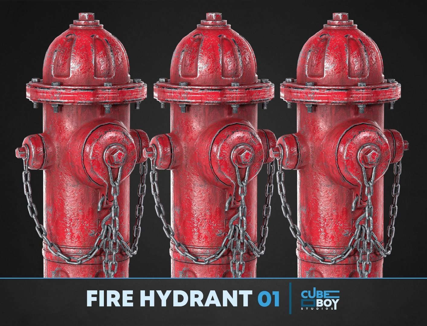 3D model Fire Hydrant 01 VR / AR / low-poly | CGTrader