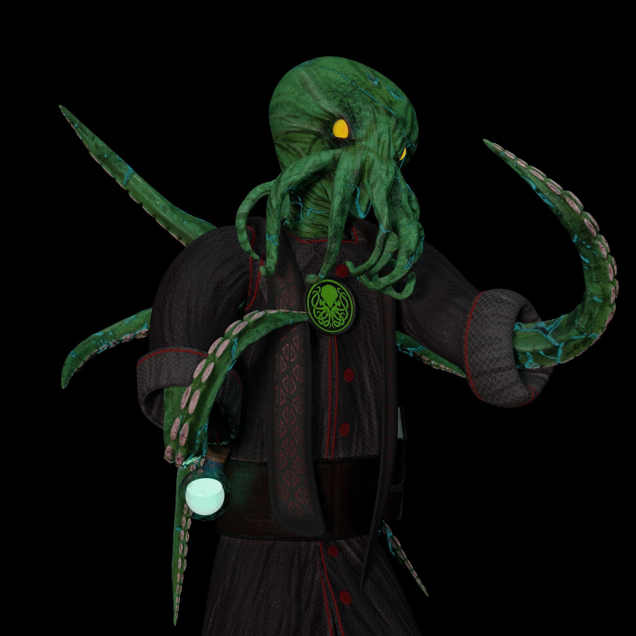 3D model Cthulhu Cultist VR / AR / low-poly | CGTrader
