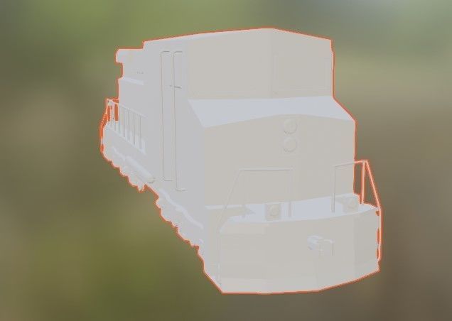 Freight Train engine 3D model | CGTrader