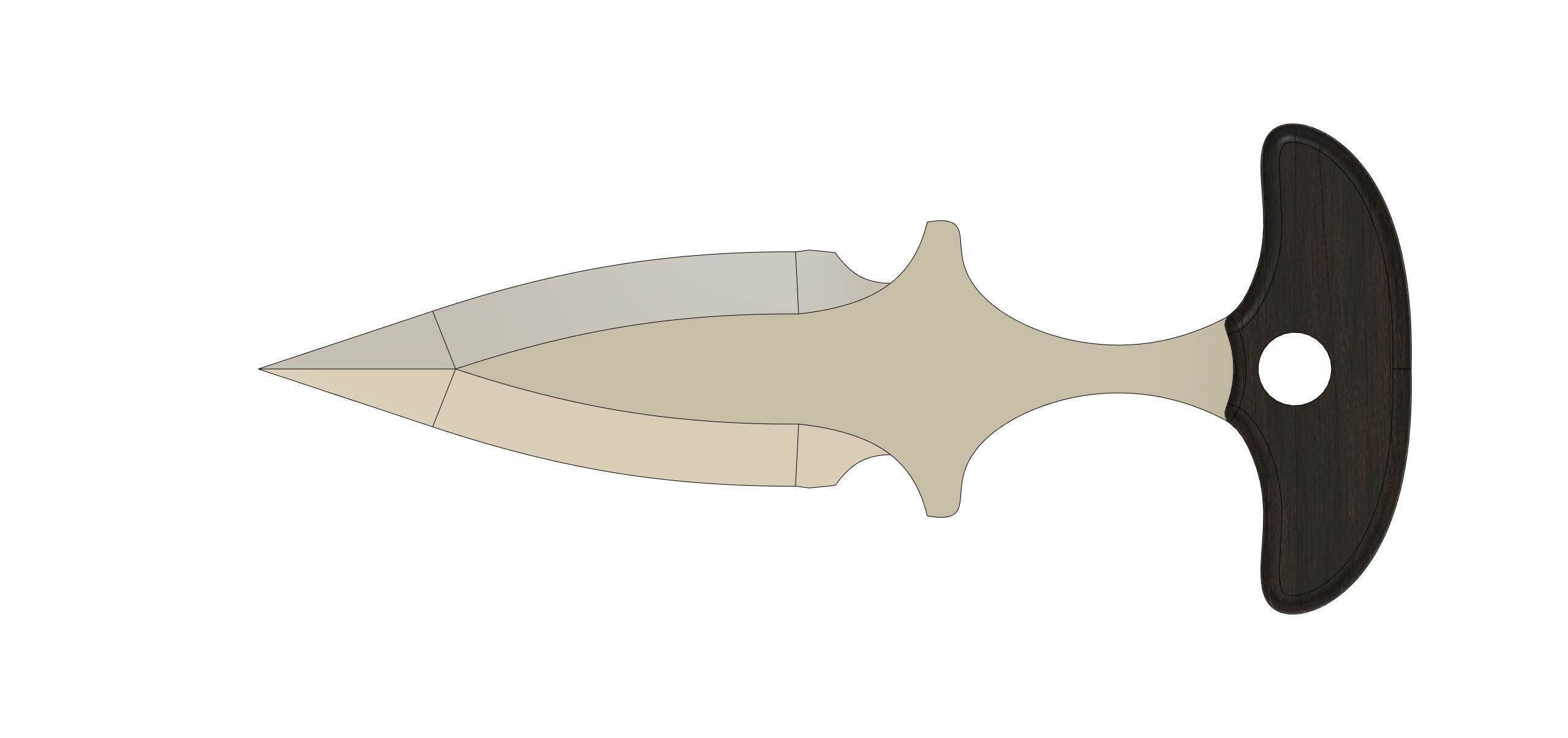 Push Dagger Prop Replica 3D model 3D printable | CGTrader
