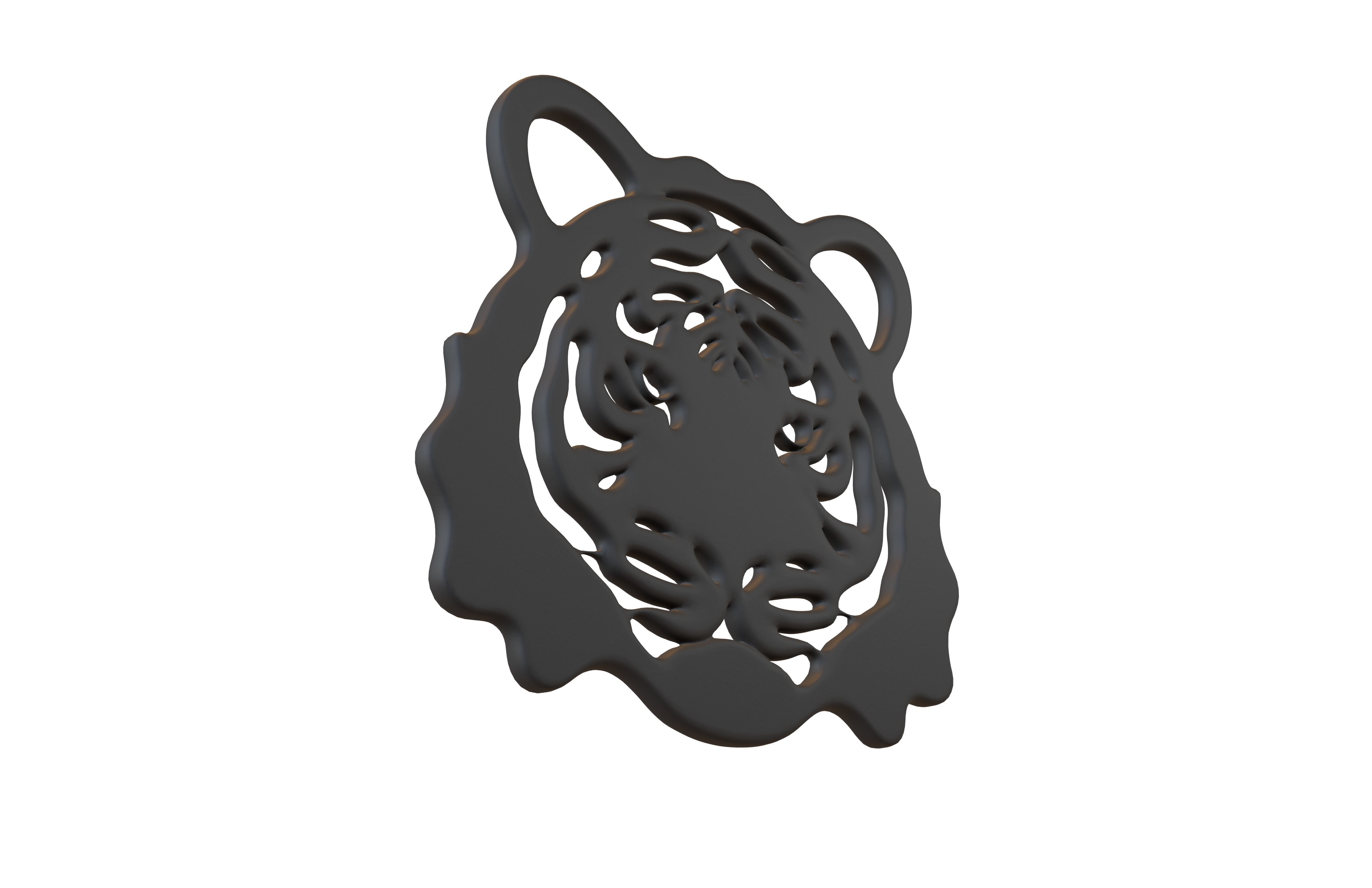 3D model Tiger Head Emblem V1 001 VR / AR / low-poly | CGTrader