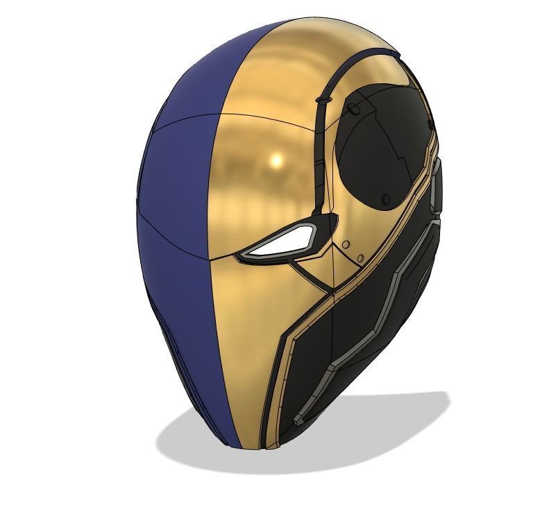 Custom Deathstroke Mask 3D model 3D printable | CGTrader
