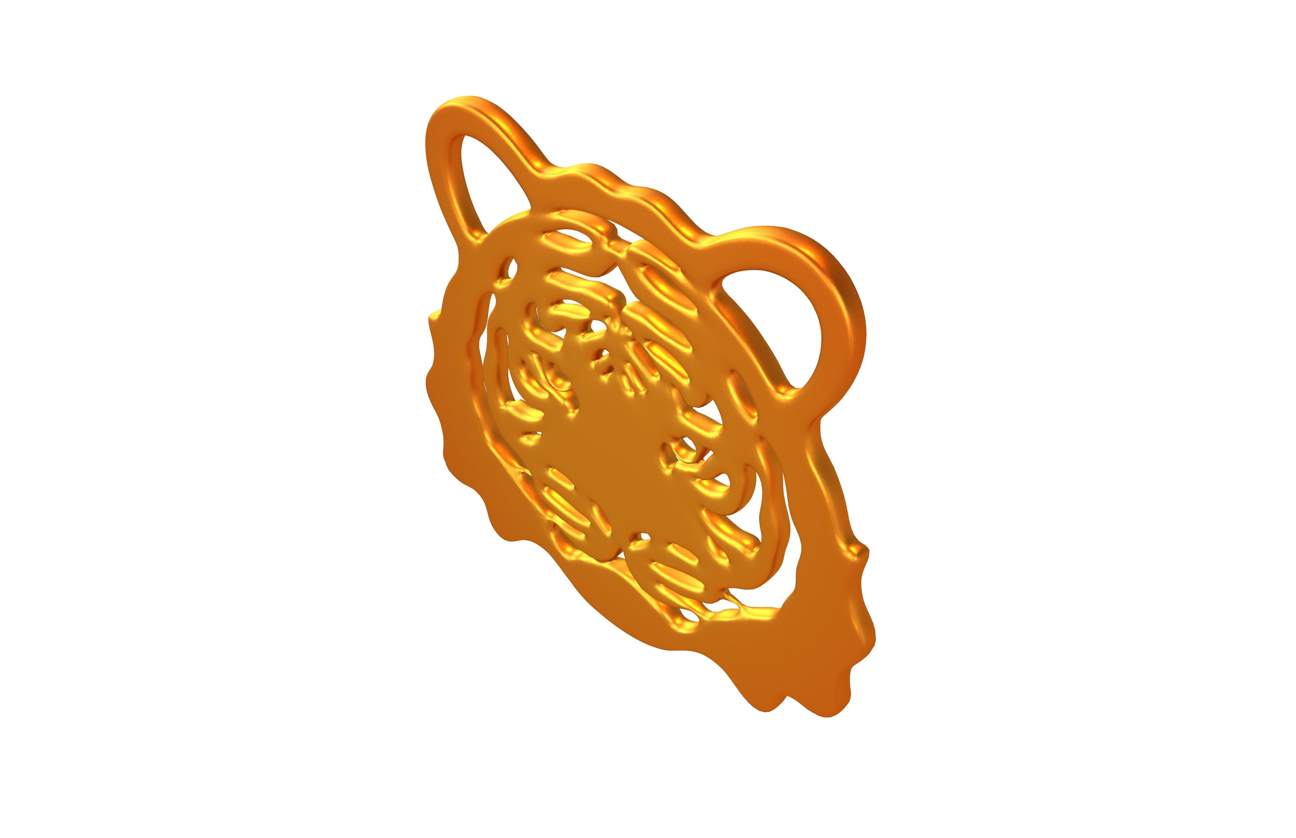 3D model Tiger Head Emblem V1 007 VR / AR / low-poly | CGTrader