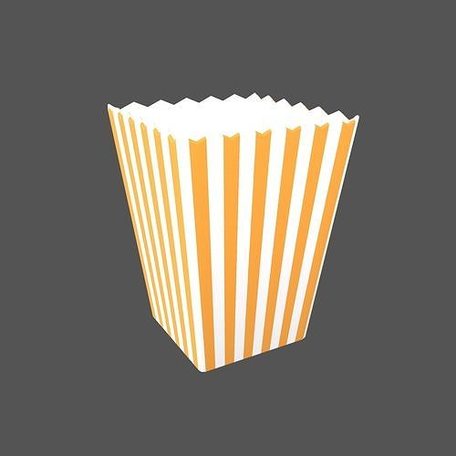 3D model Popcorn Cup v1 002 VR / AR / low-poly | CGTrader